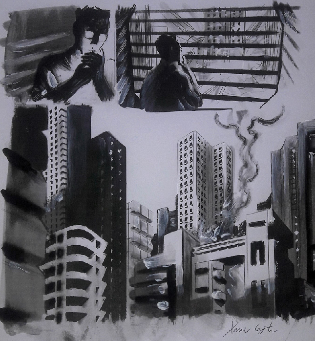 Xavier Coste, George Orwell, Coste, 1984, planche n°22, 2020. - Planche ...