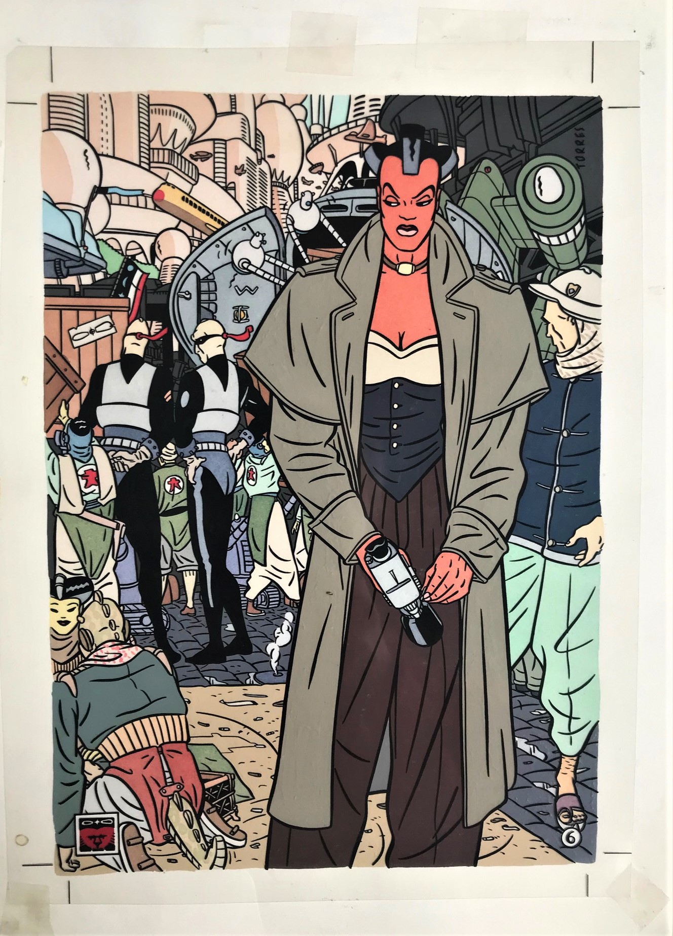 Daniel Torres, Roco Vargas - Saxxon 6 - Illustration originale