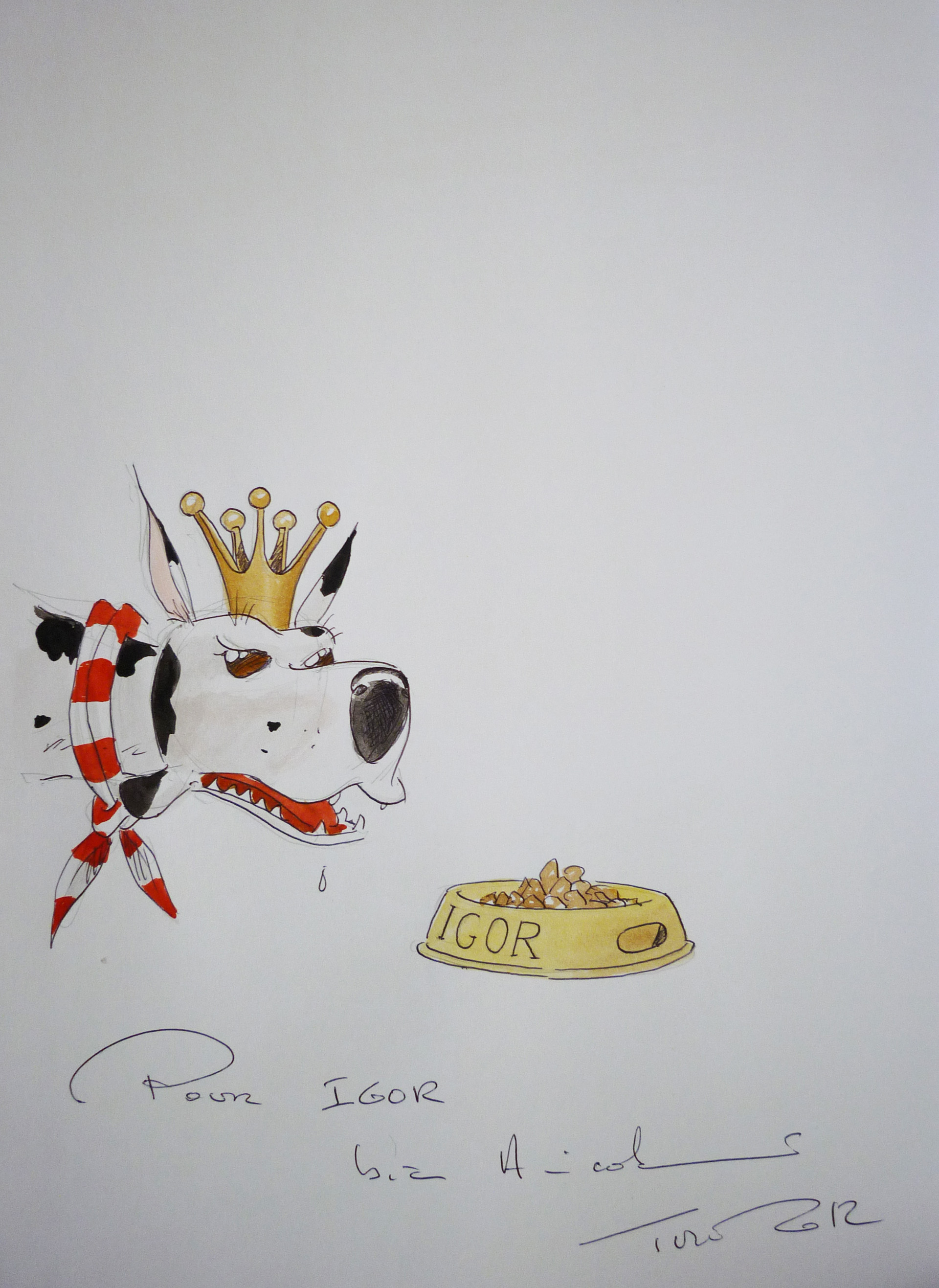 Turf - Igor XVII (La nef des fous, Tome 01 dédicace) - Dédicace