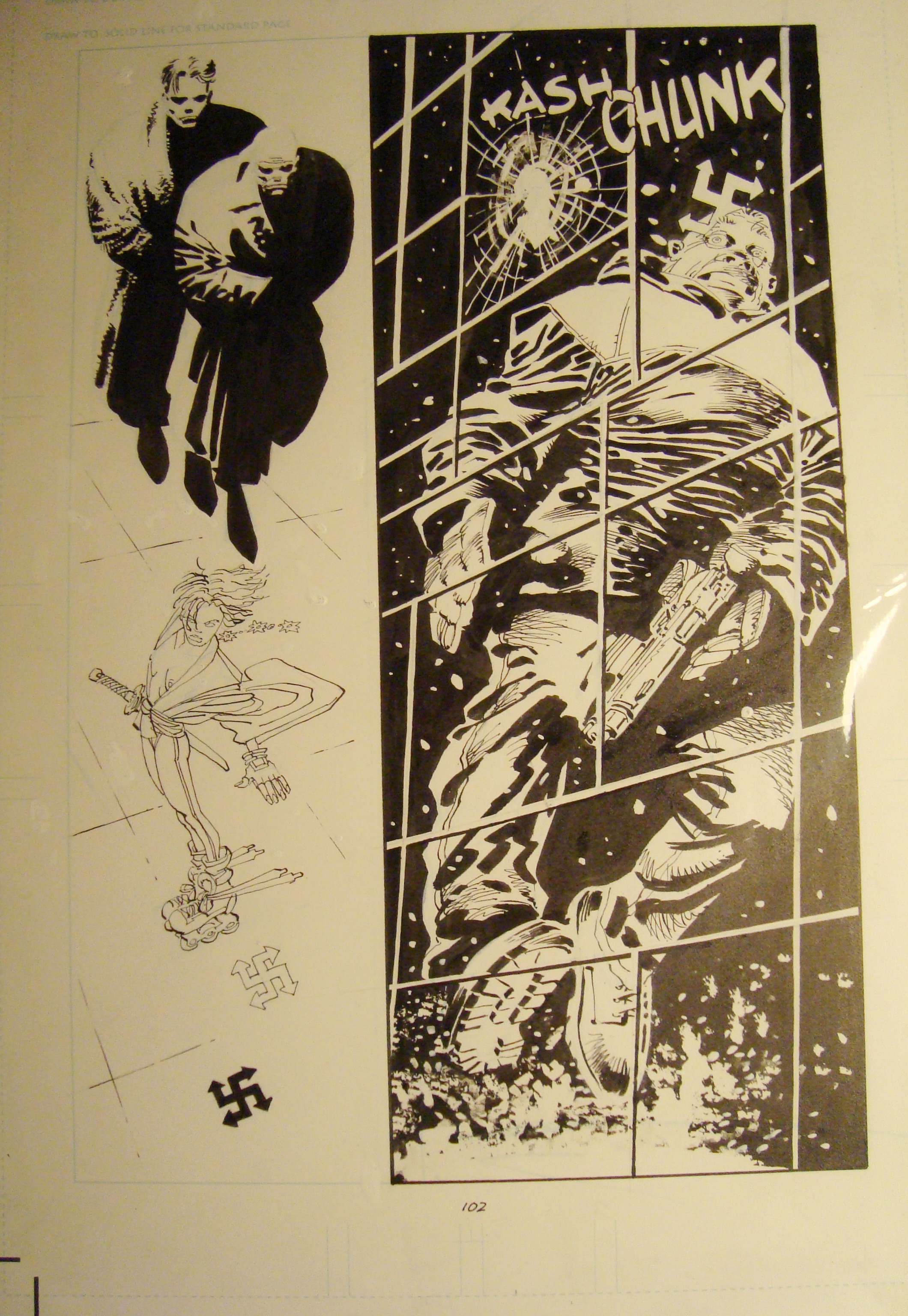 Frank Miller, Sin City "family values" - Planche originale
