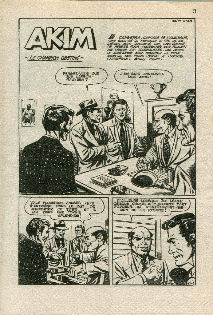 Pedrazza, Akim, Le champion obstiné, planche n°51, Akim#66, 1962. - Comic Strip