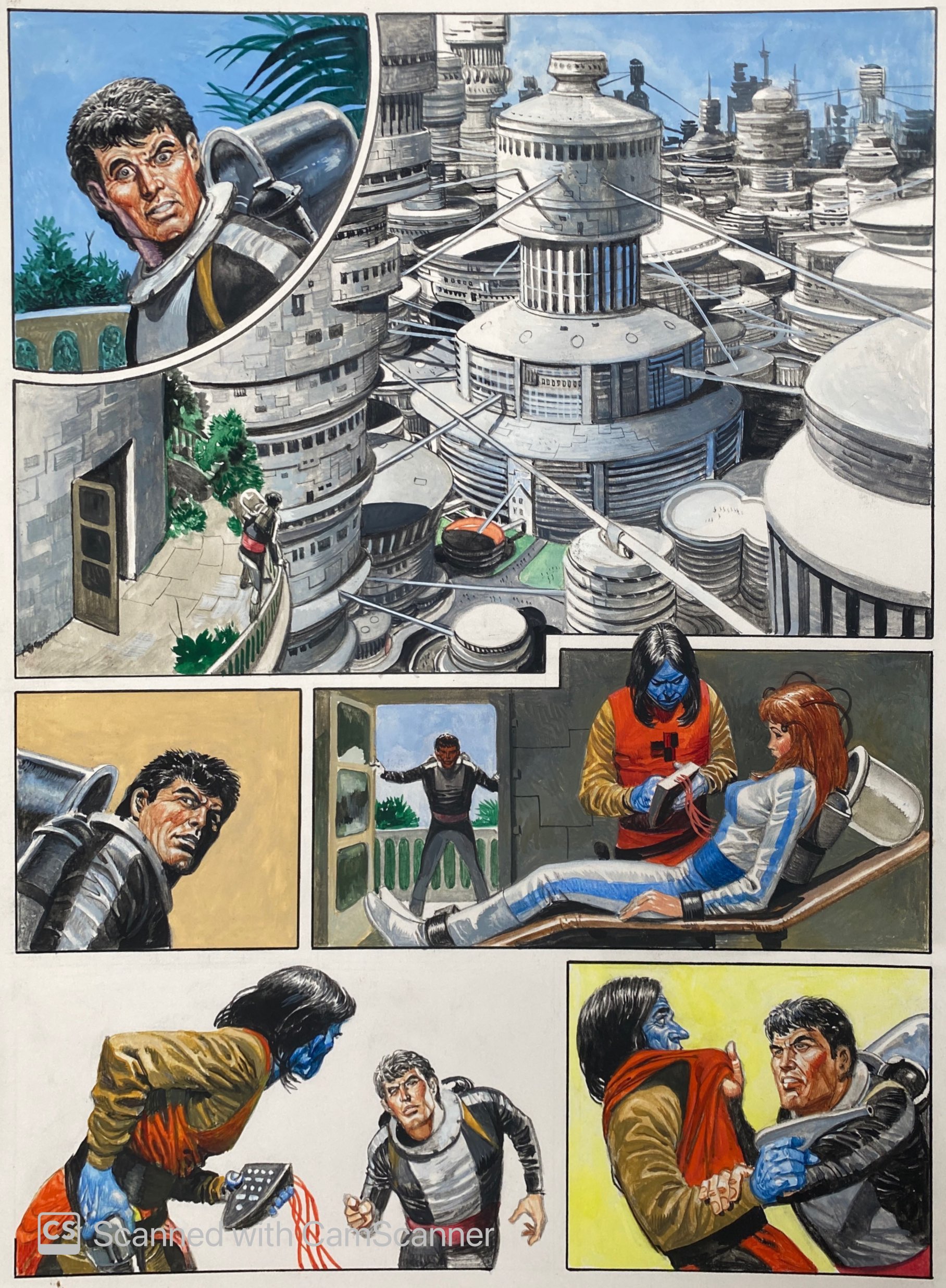 Don Lawrence, Storm - L'Enfer vert - Tome 4 p.17 - Planche originale