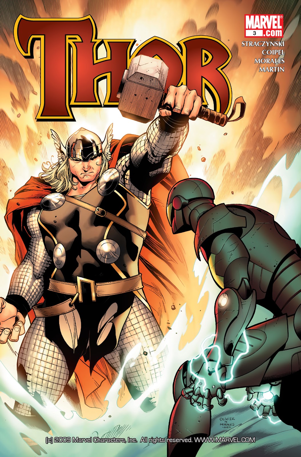 Olivier Coipel, Mark Morales, The Mighty Thor T3 - p10 - Planche originale