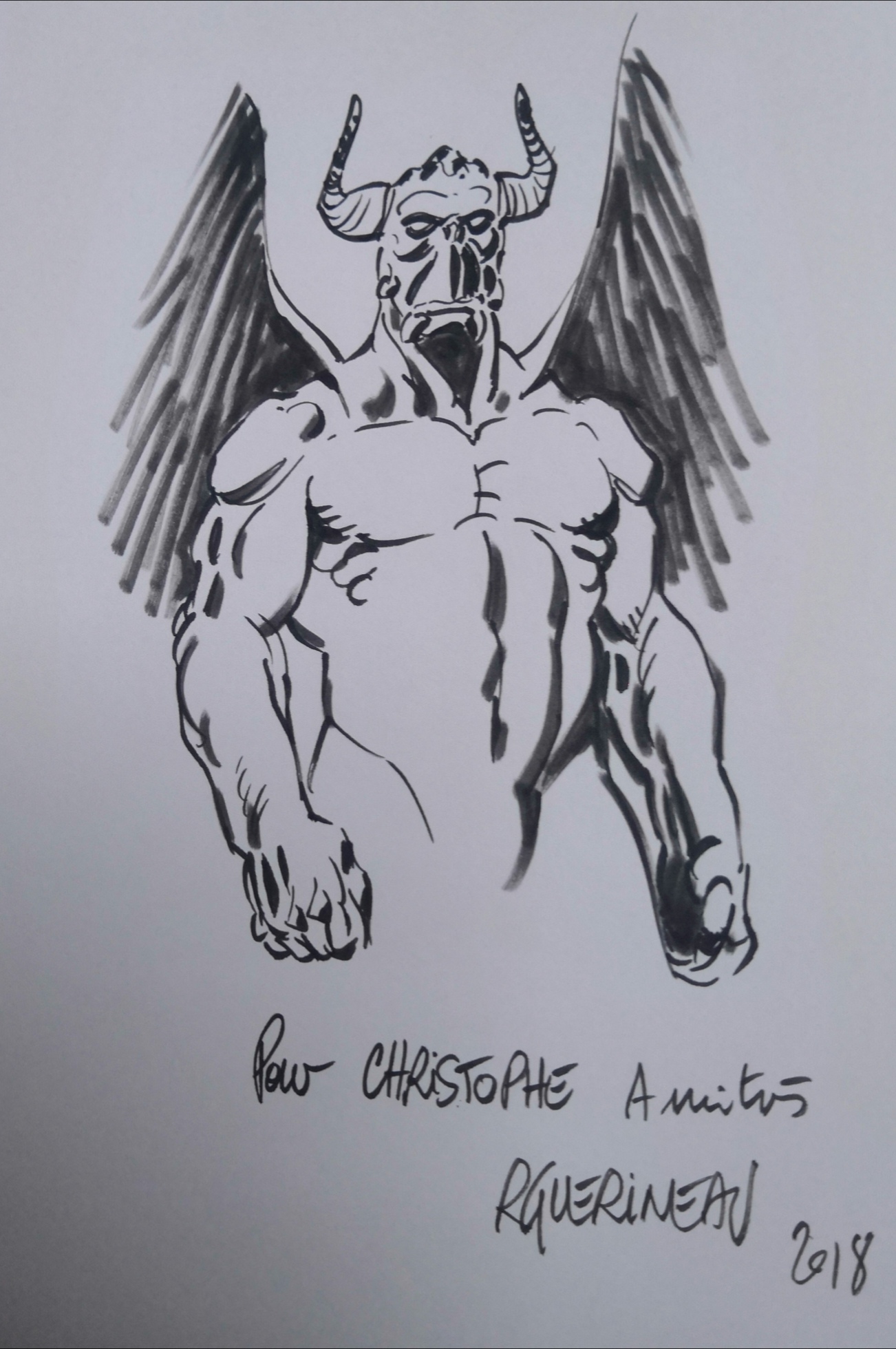 Stryge par Richard Guérineau - Dédicace