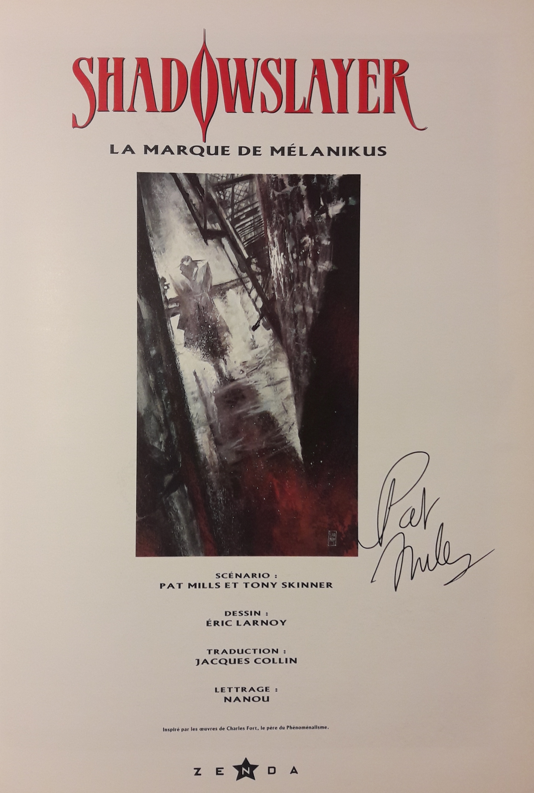 Shadowslayer, planche originale par Eric Larnoy, Pat Mills, Tony ...