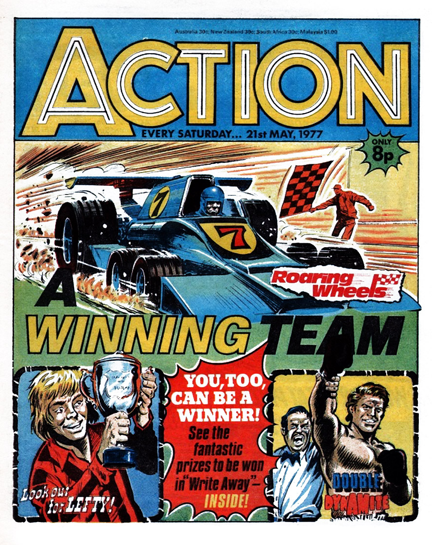 Mike White, Roaring Wheels_ACTION - Planche originale