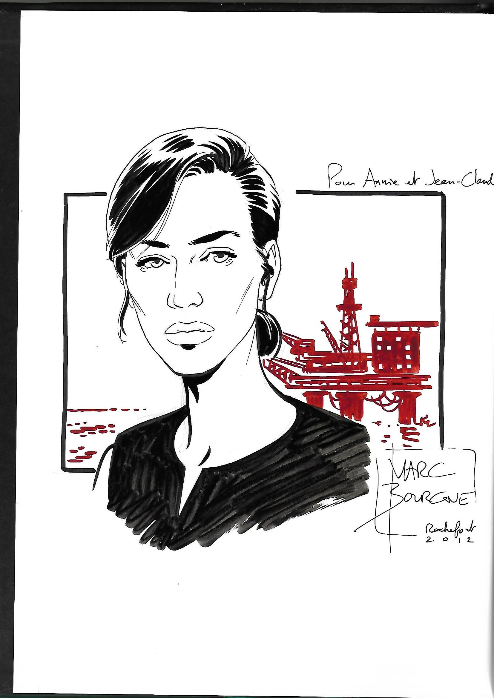 Gillian BUCHINSKY par Marc Bourgne - Dédicace