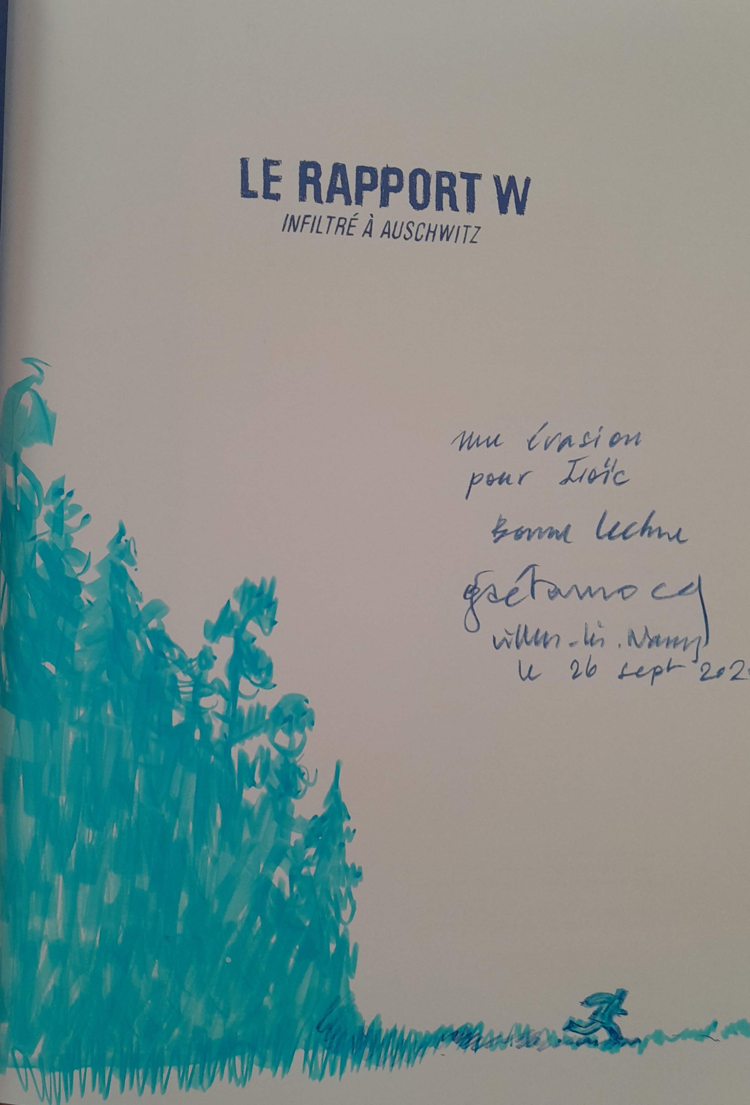 Le rapport W par Gaétan Nocq - Dédicace