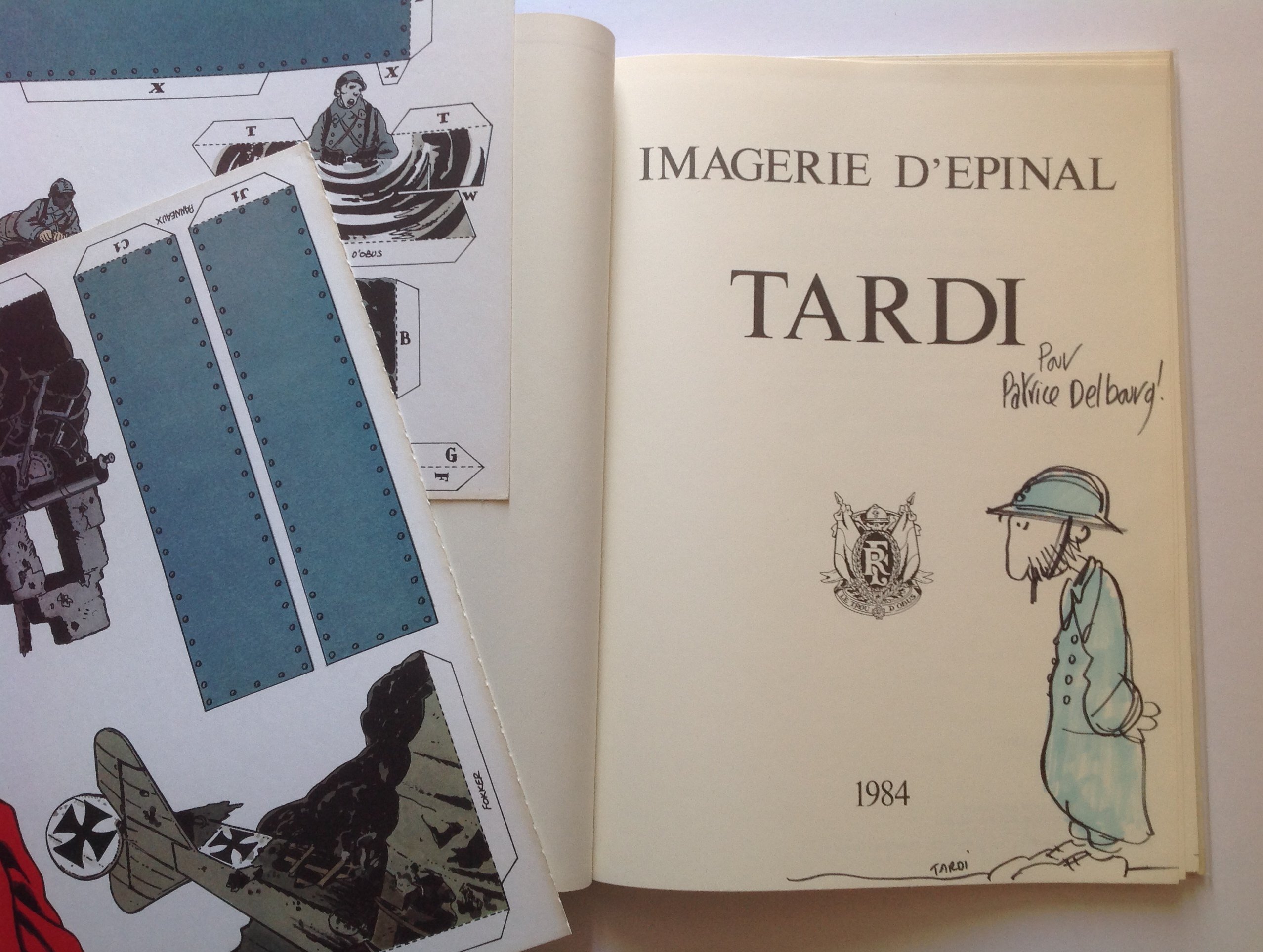 En vente - Jacques TARDI Dessin Original Dédicace Soldat Poilu Guerre ...