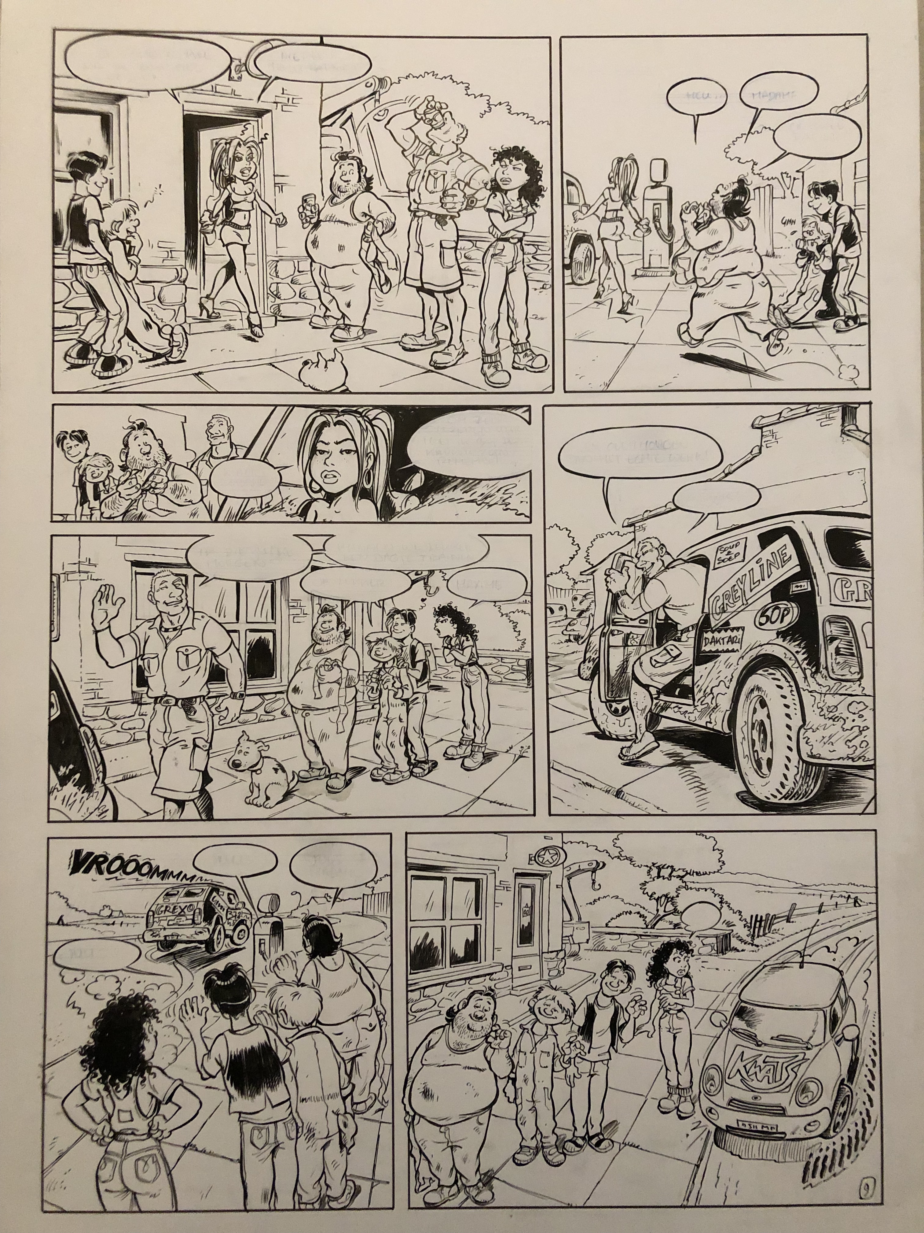 Jan Bosschaert, Marc Legendre, Sam "Dubbel en Dwars" - Planche originale
