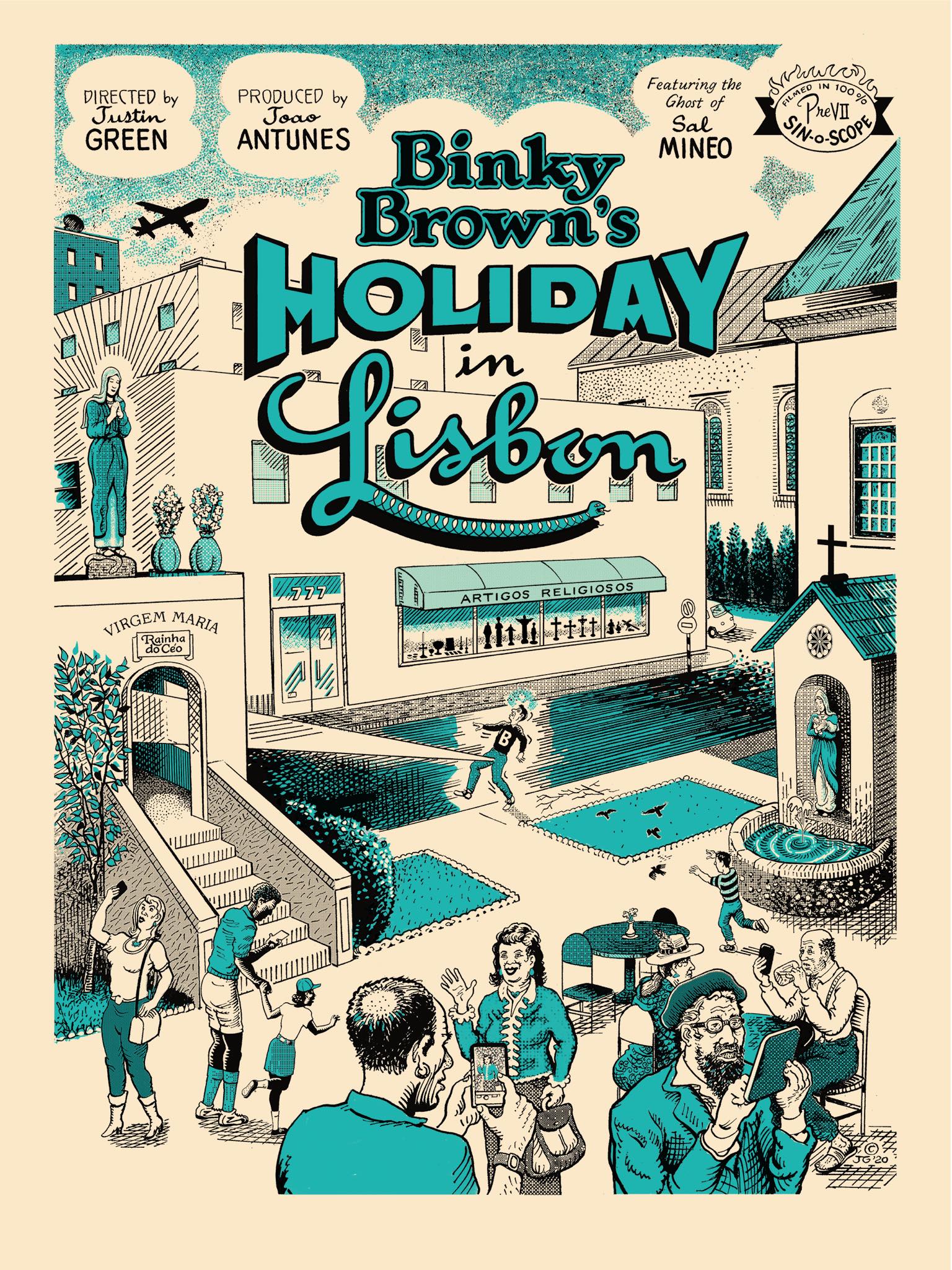 Justin Green, Binky Brown's Holiday in Lisbon - Illustration originale