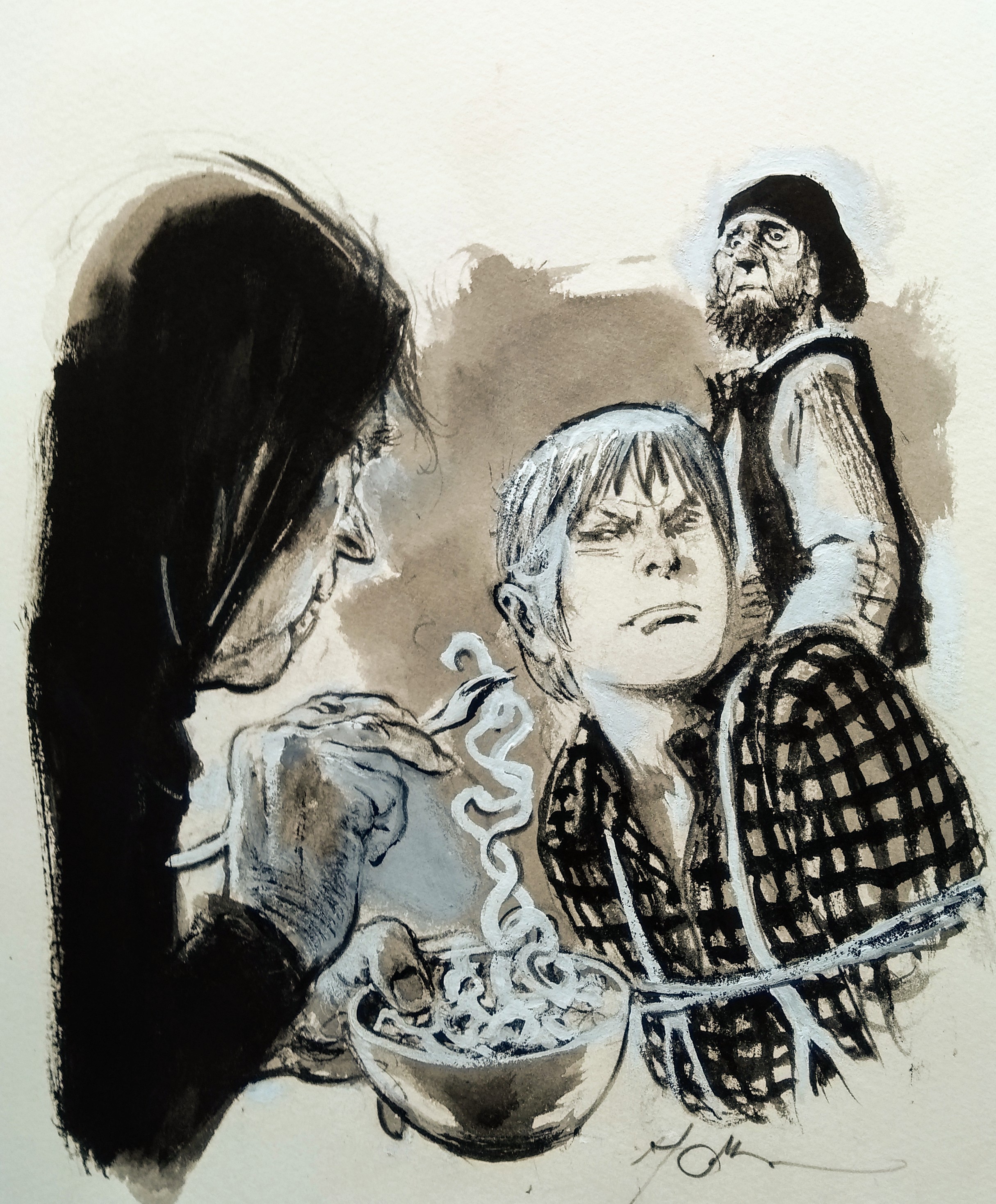 Steve Severin par René Follet - Illustration originale