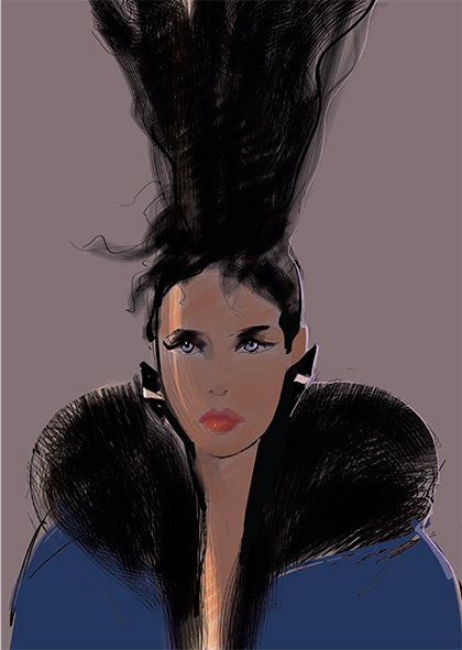 En vente - Frédéric Vervisch Dessin Original illustration Pin up ...