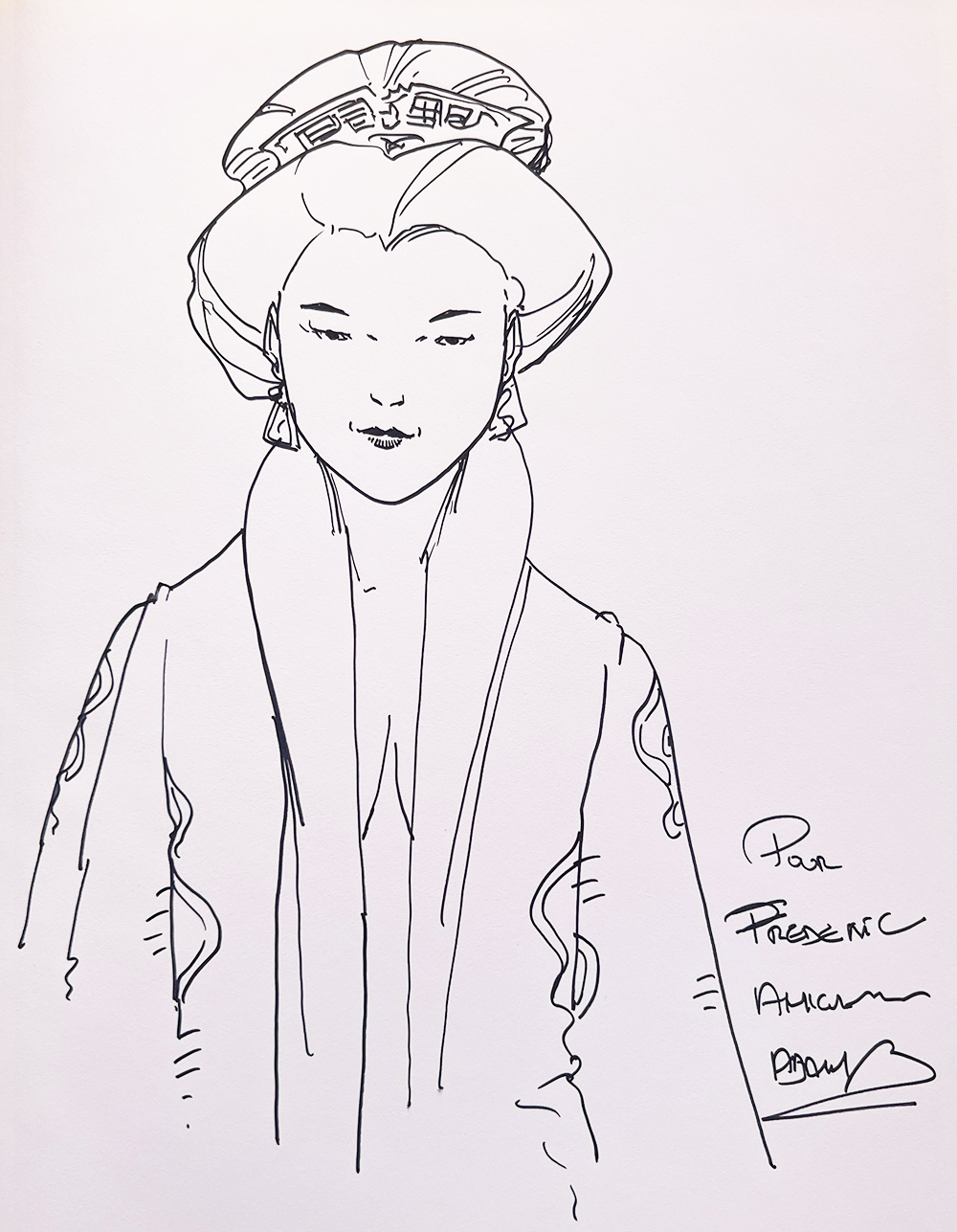 Philippe Adamov, Jean Dufaux, L'impératrice rouge (tome 2) - Dédicace