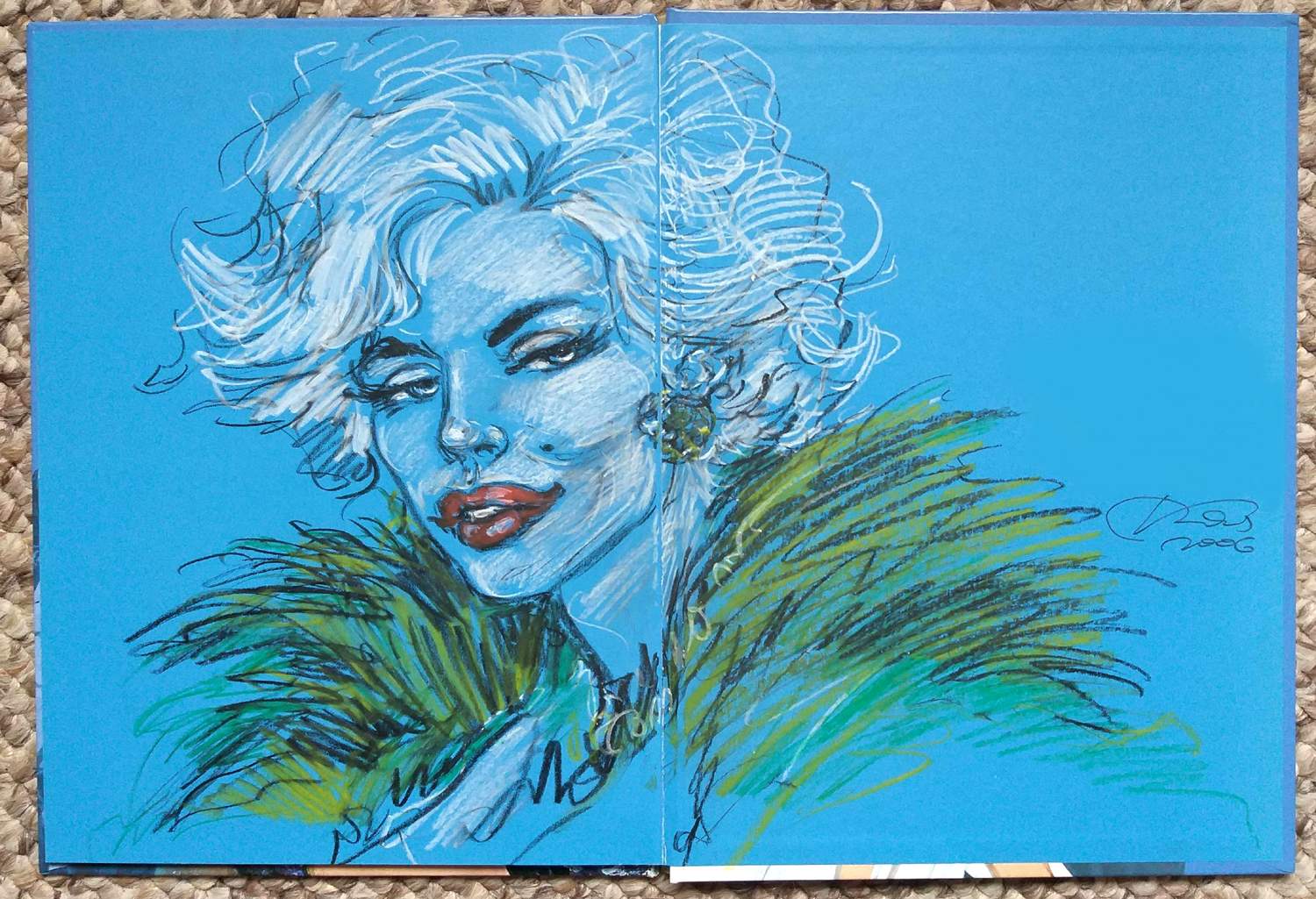 Marilyn Monroe par Kas - Dédicace