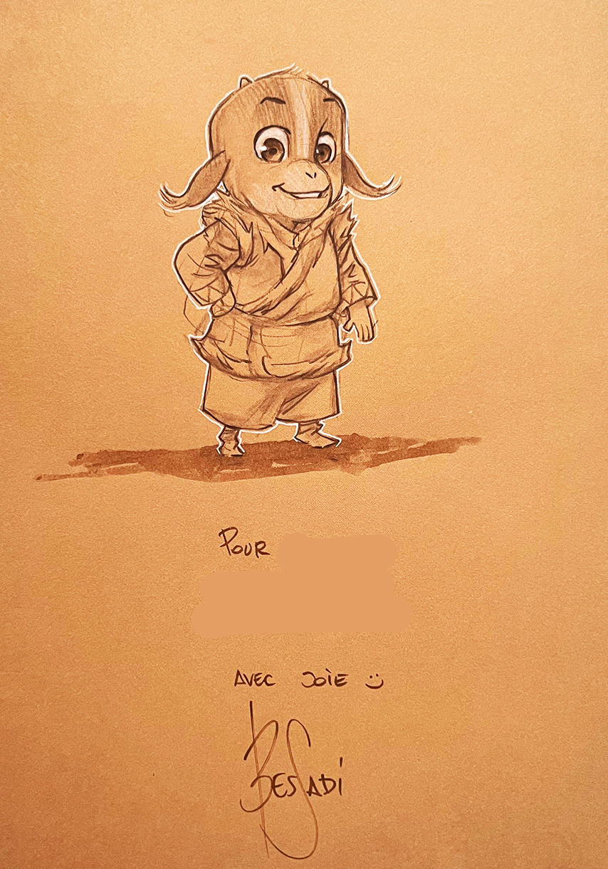 Bruno Bessadi, L'ogre lion (tome 1) - Dédicace