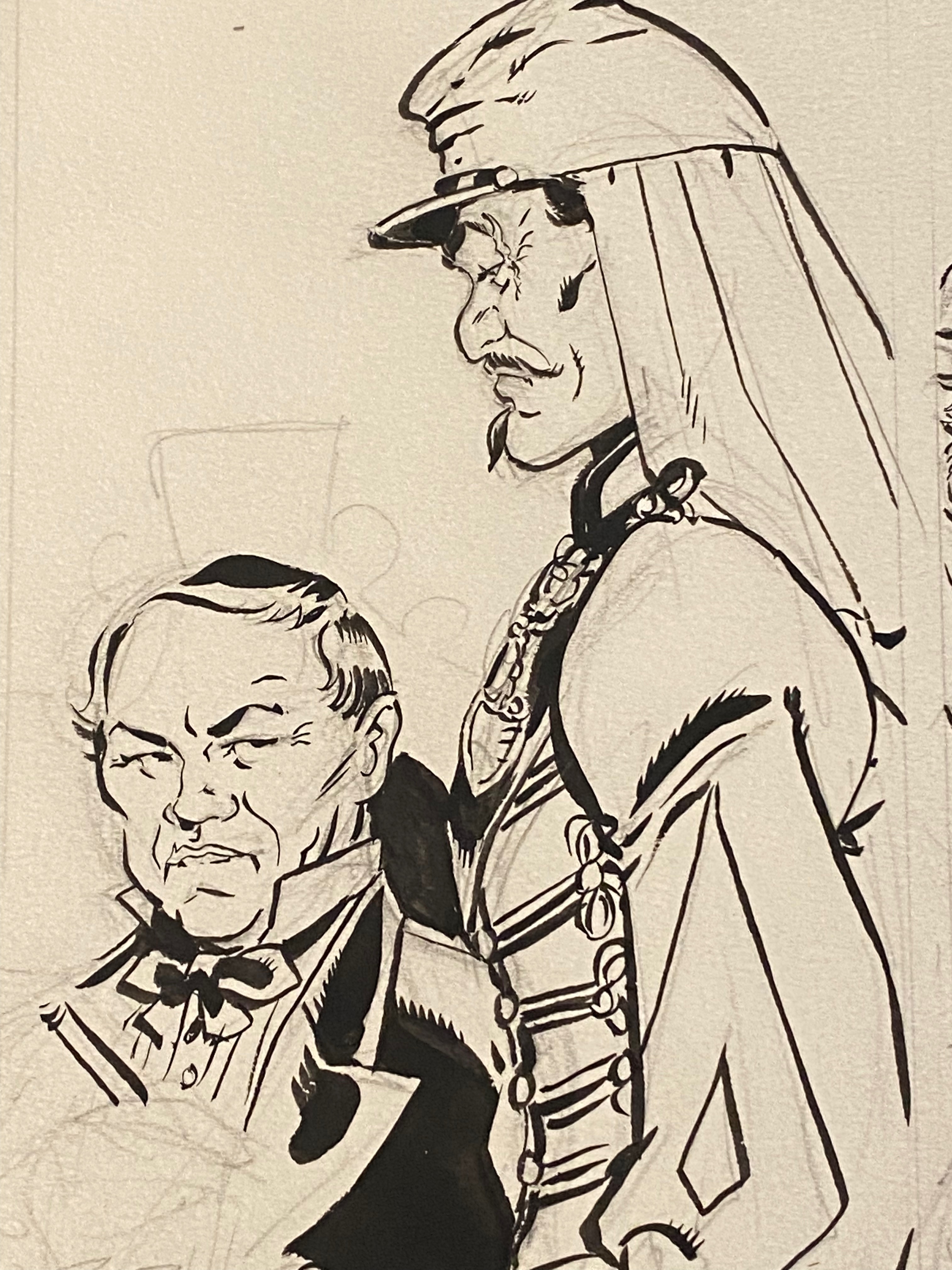 Felix Meynet, illustration originale, double strip complet, "Sauvage ...
