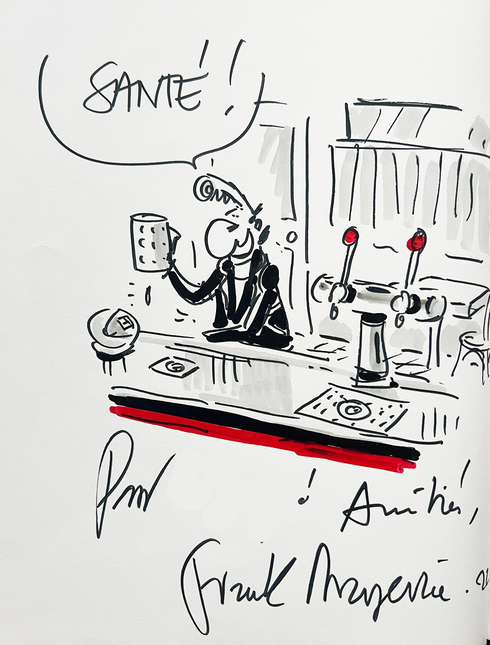 Lucien (tome 4) par Frank Margerin - Dédicace