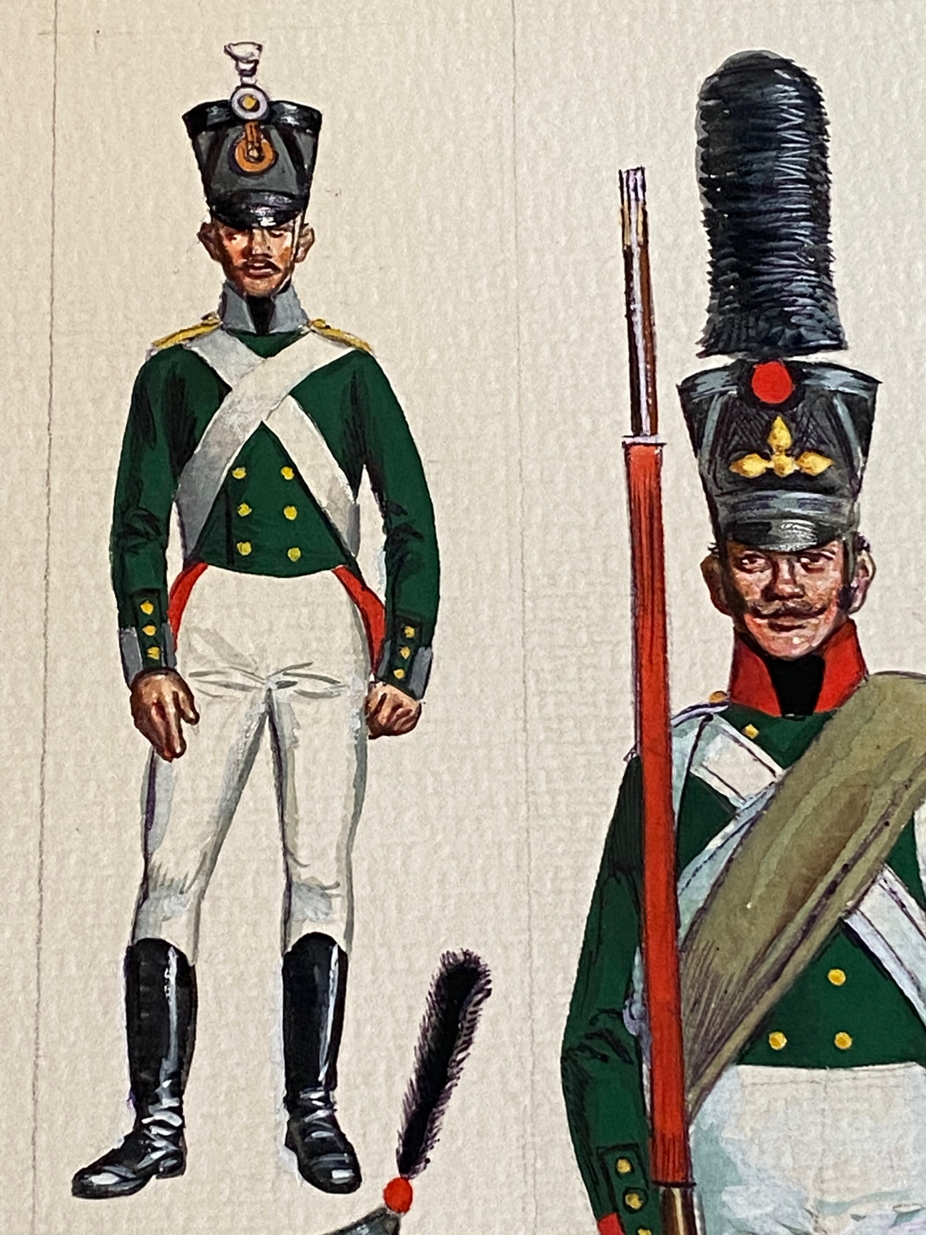 L.&F. Funcken, planche originale, "Le Costume et les Armes des Soldats ...