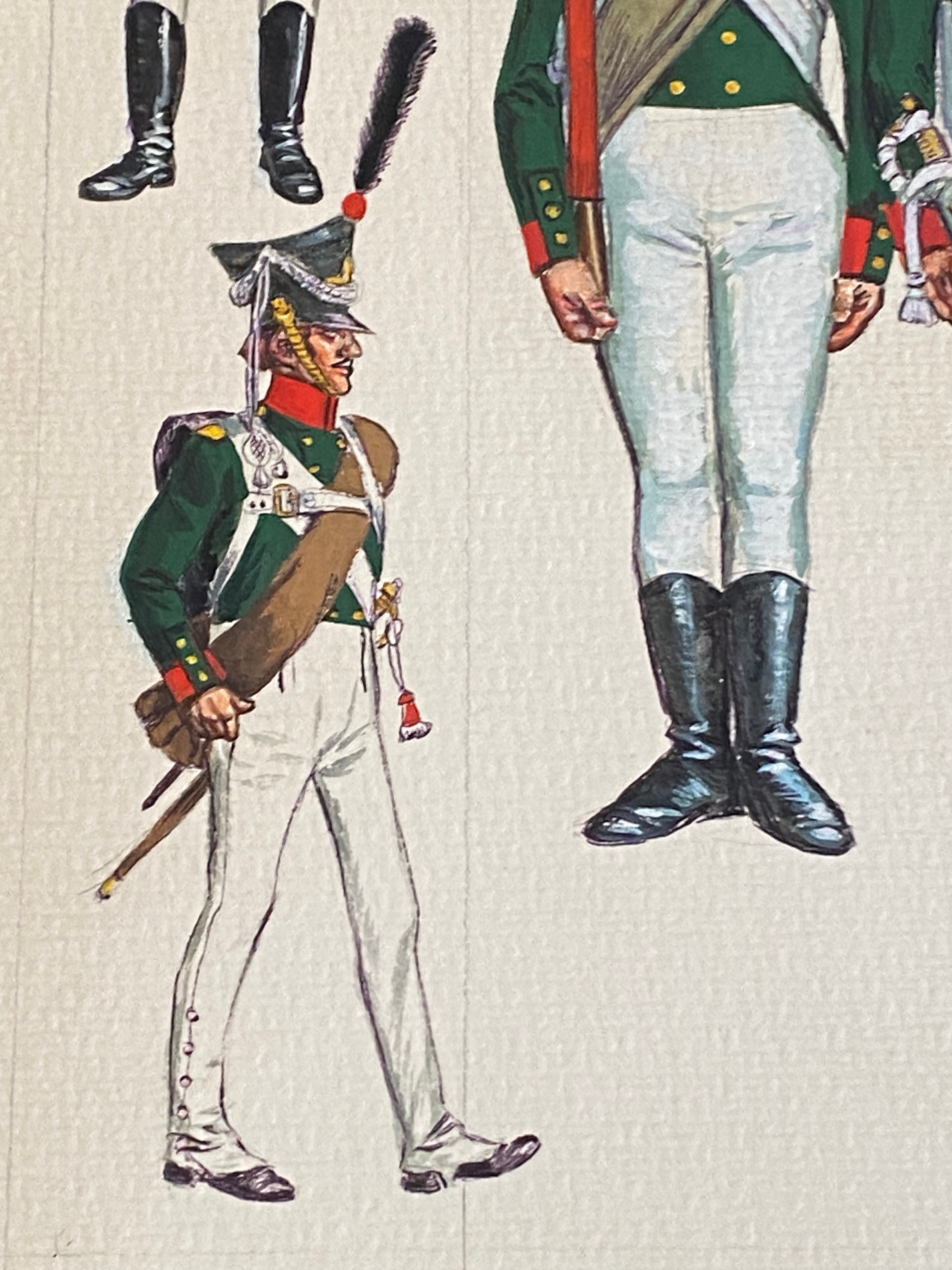 L.&F. Funcken, planche originale, "Le Costume et les Armes des Soldats ...