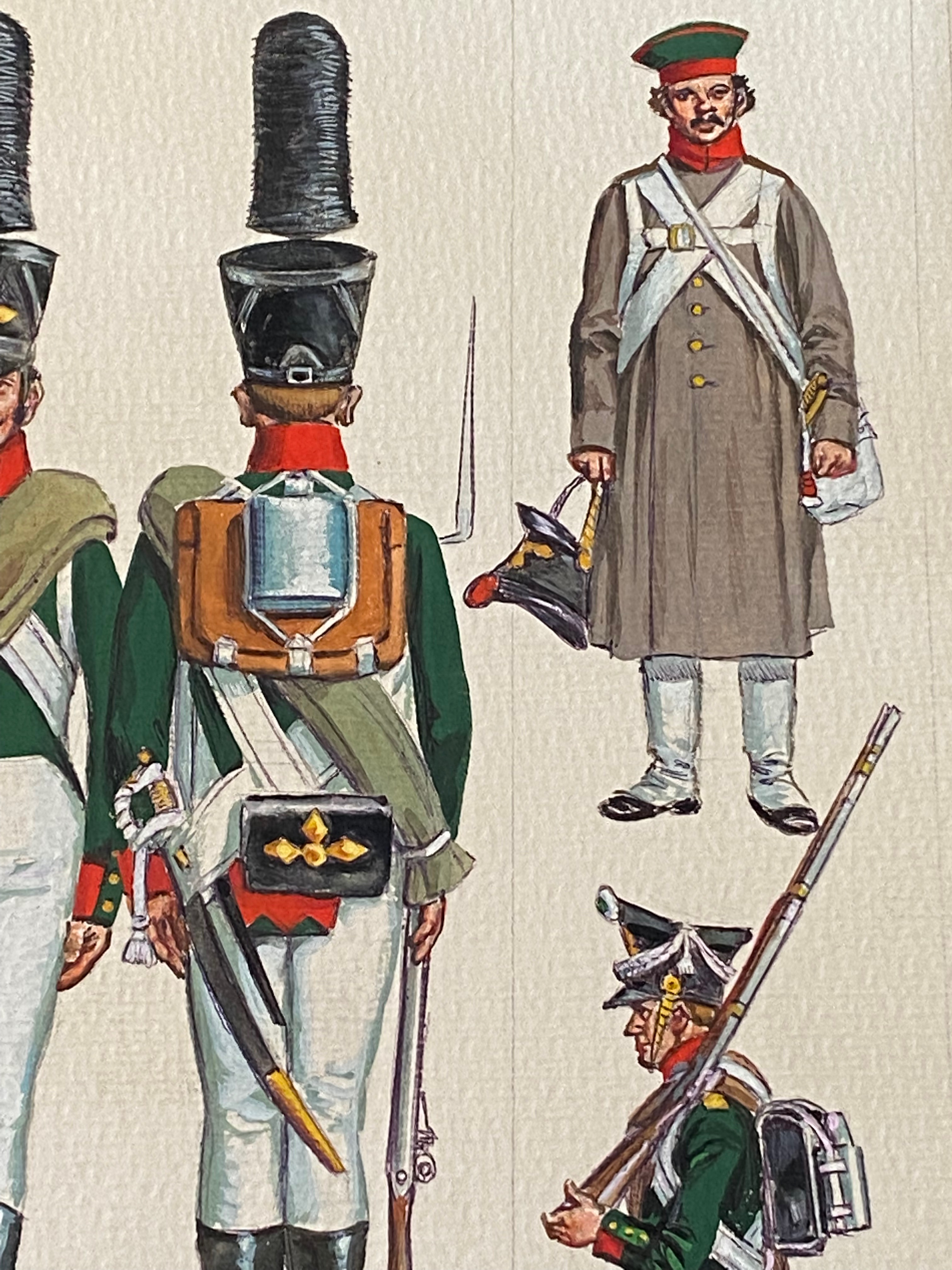 L.&F. Funcken, planche originale, "Le Costume et les Armes des Soldats ...