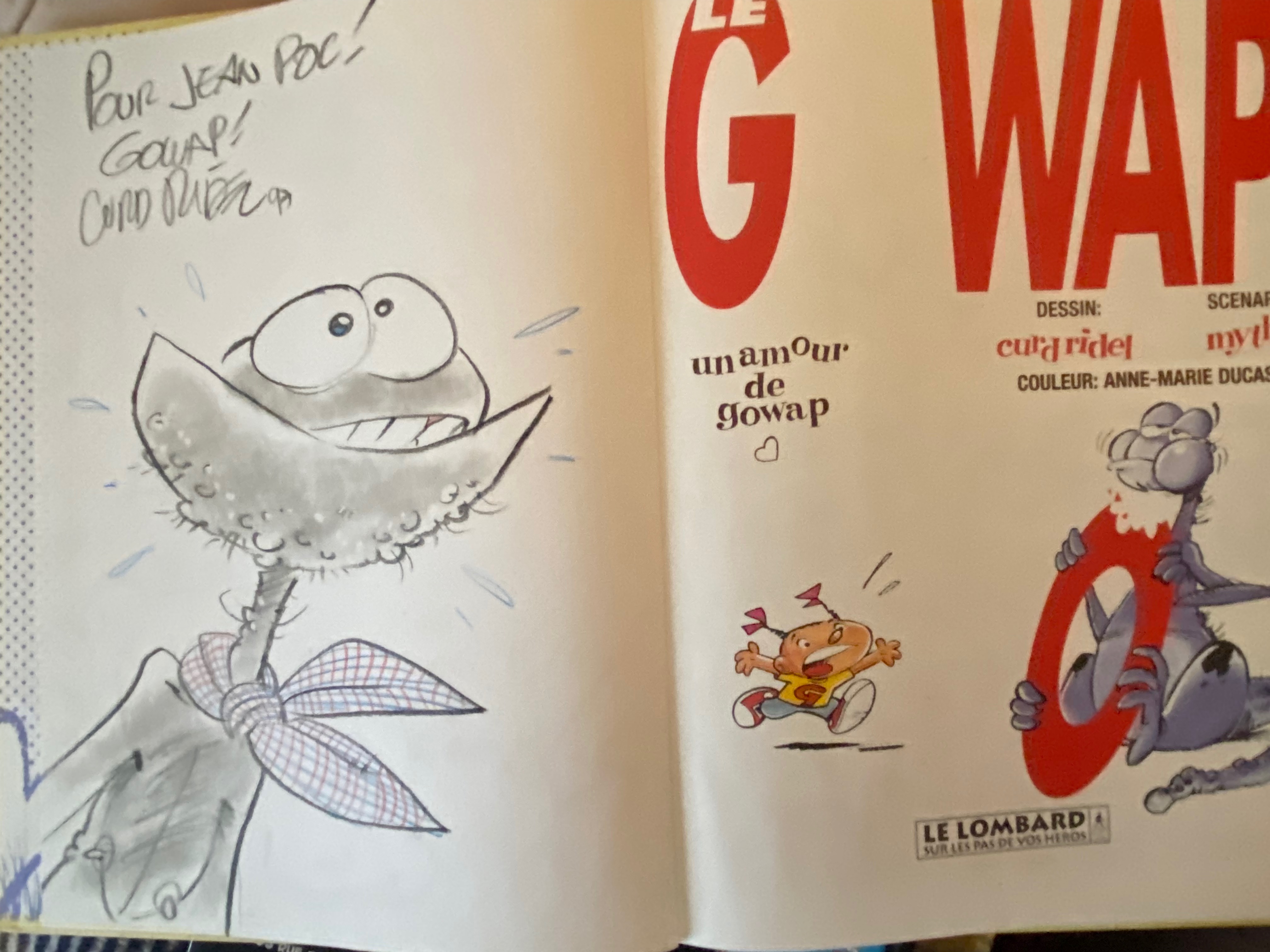 Curd Ridel, illustration originale, le Gowap, "Un Amour de Gowap ...