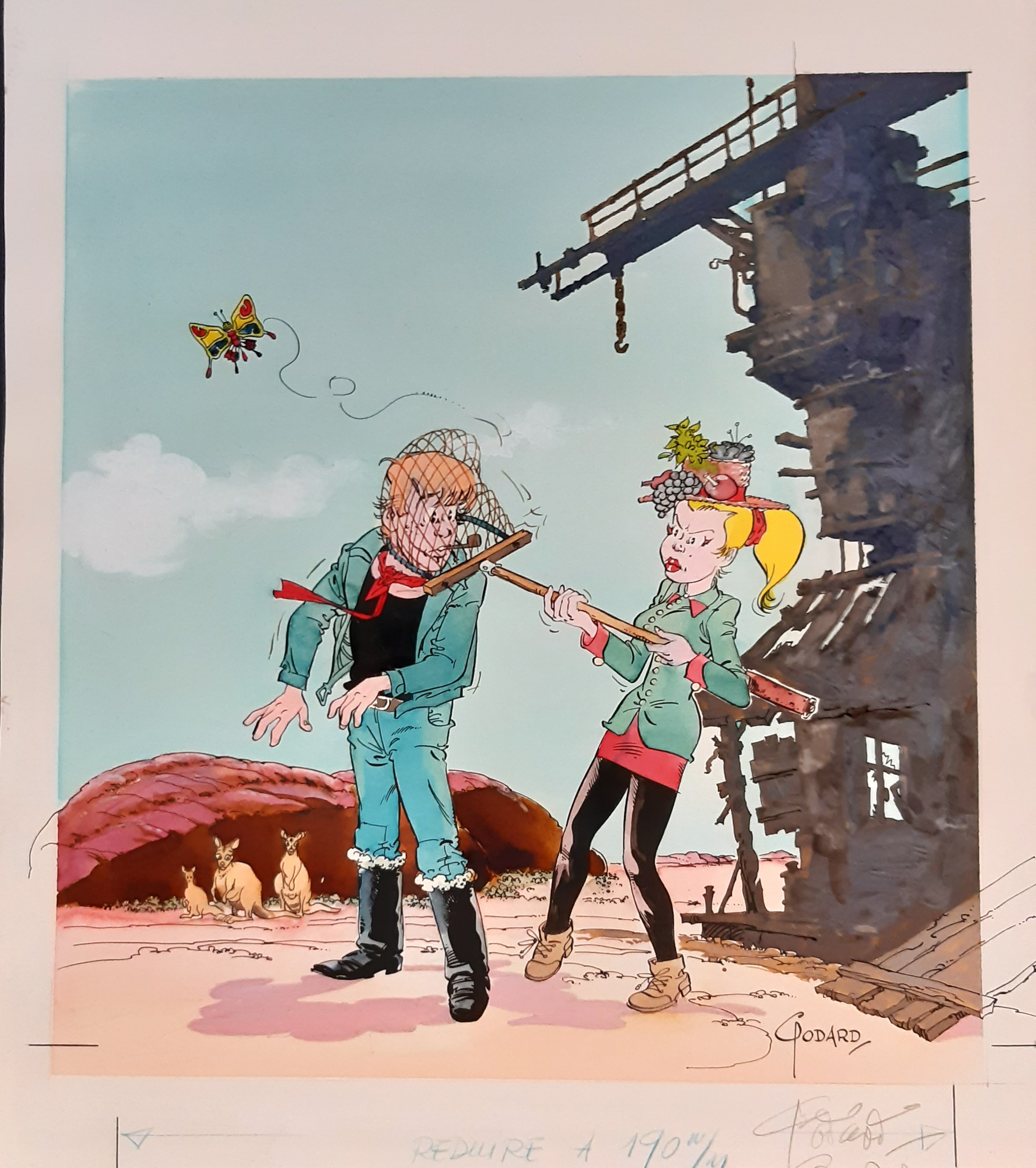 Christian Godard, "le Cocon du désert ", Martin Milan - Couverture originale