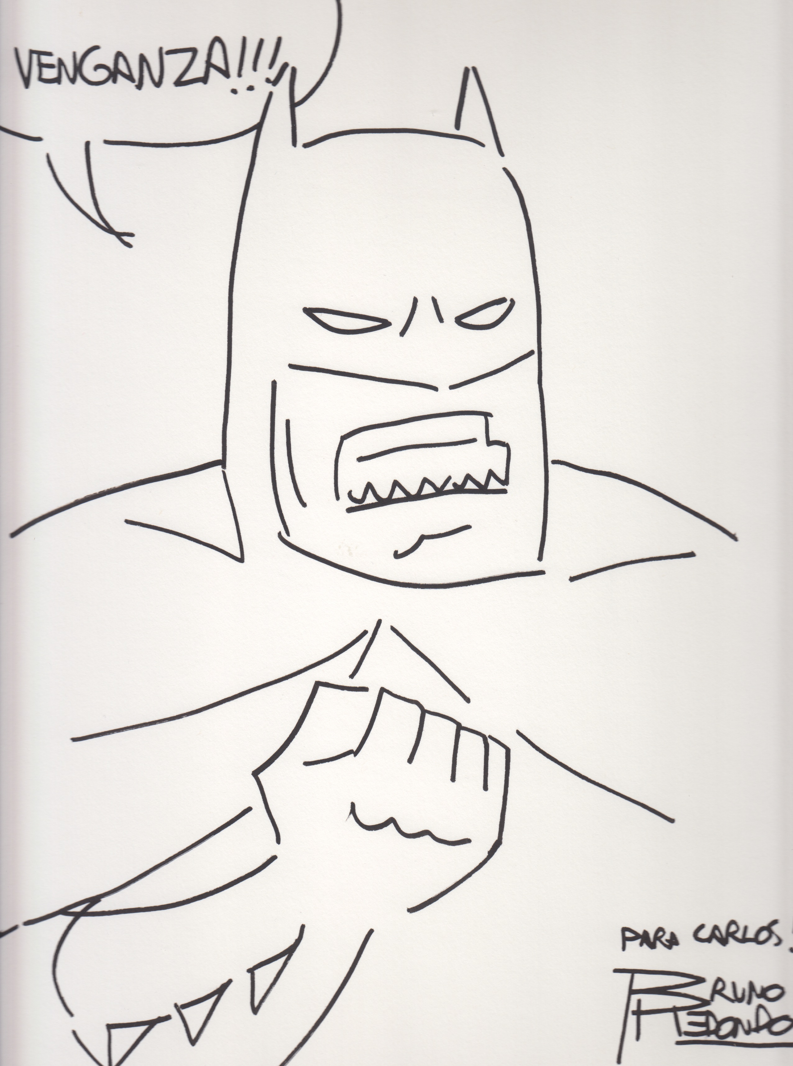Batman par Bruno Redondo Fernandez - Dédicace