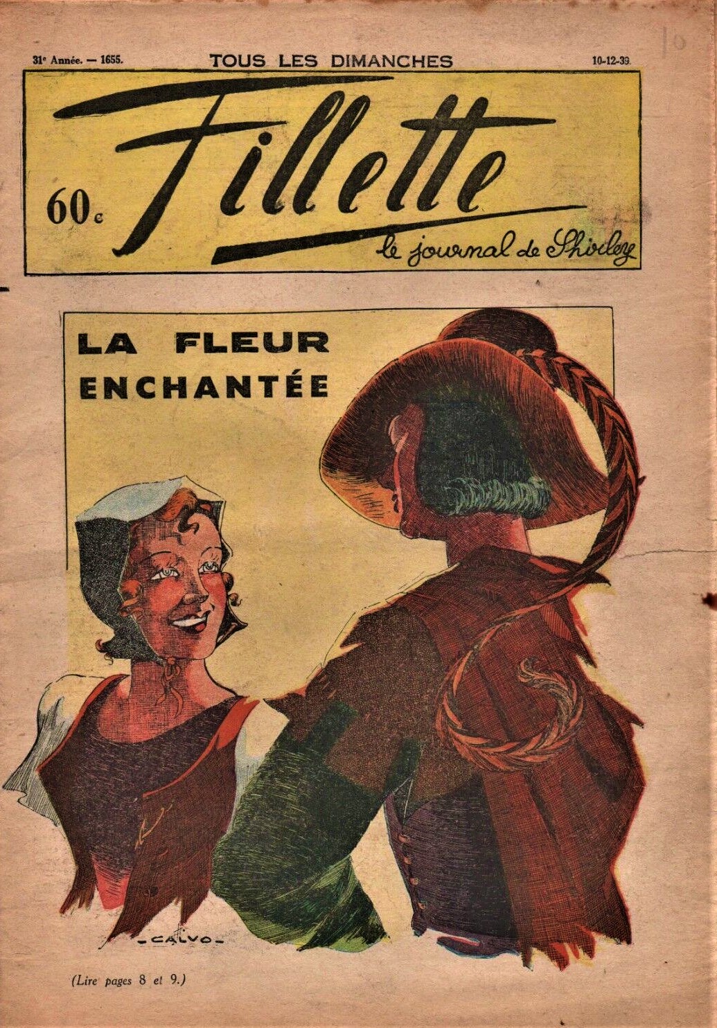 Edmond-François Calvo, Couverture de Fillette le Journal de Shirley (N ...