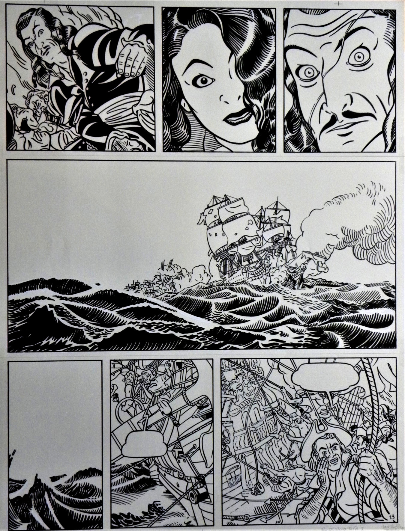 En vente - Le Huitième Jour – Planche Originale – N° 13 Chapitre 4 – Daniel Torres - Planche ...