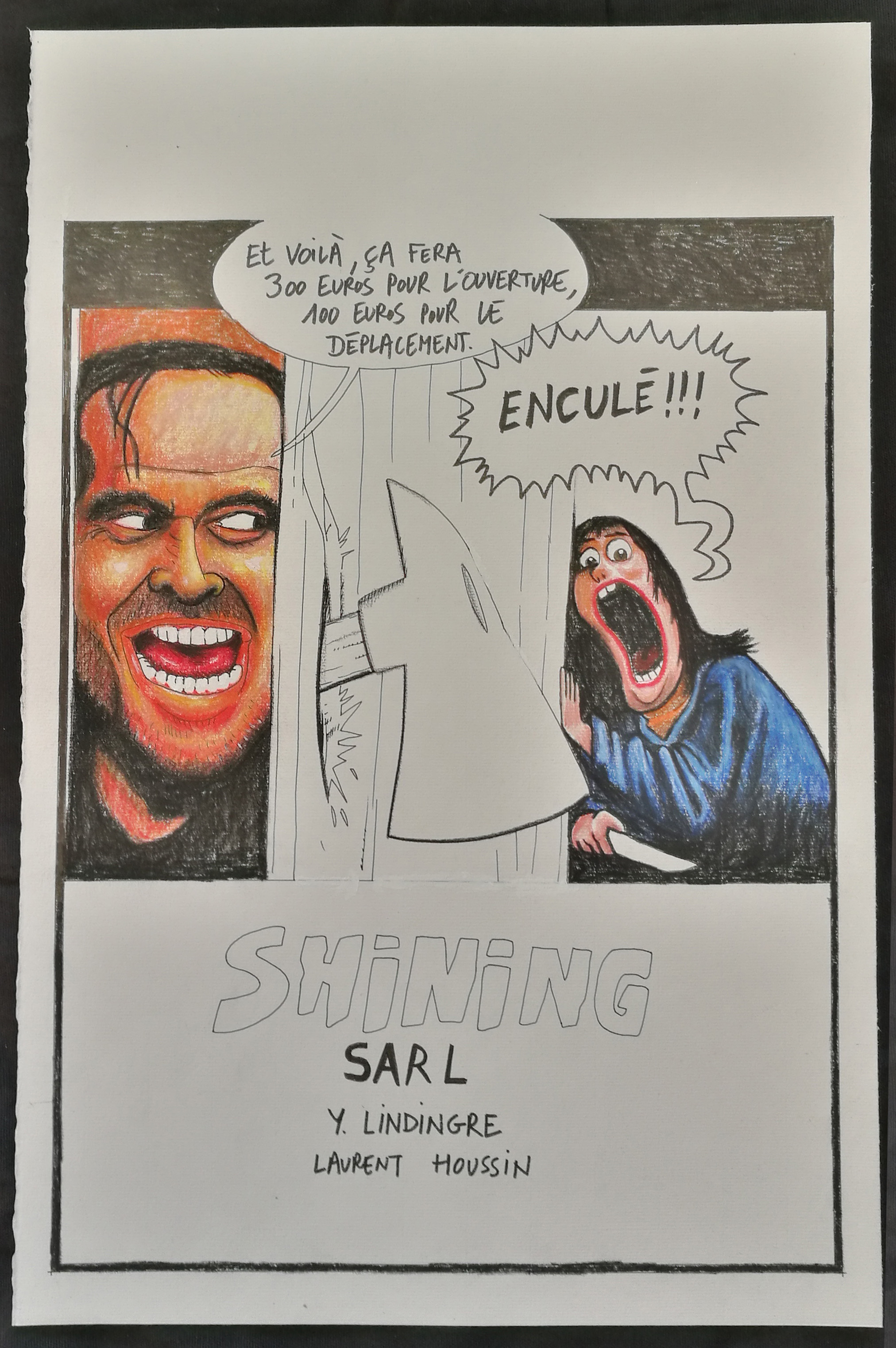 En vente - Shining ! par Laurent Houssin - Illustration originale