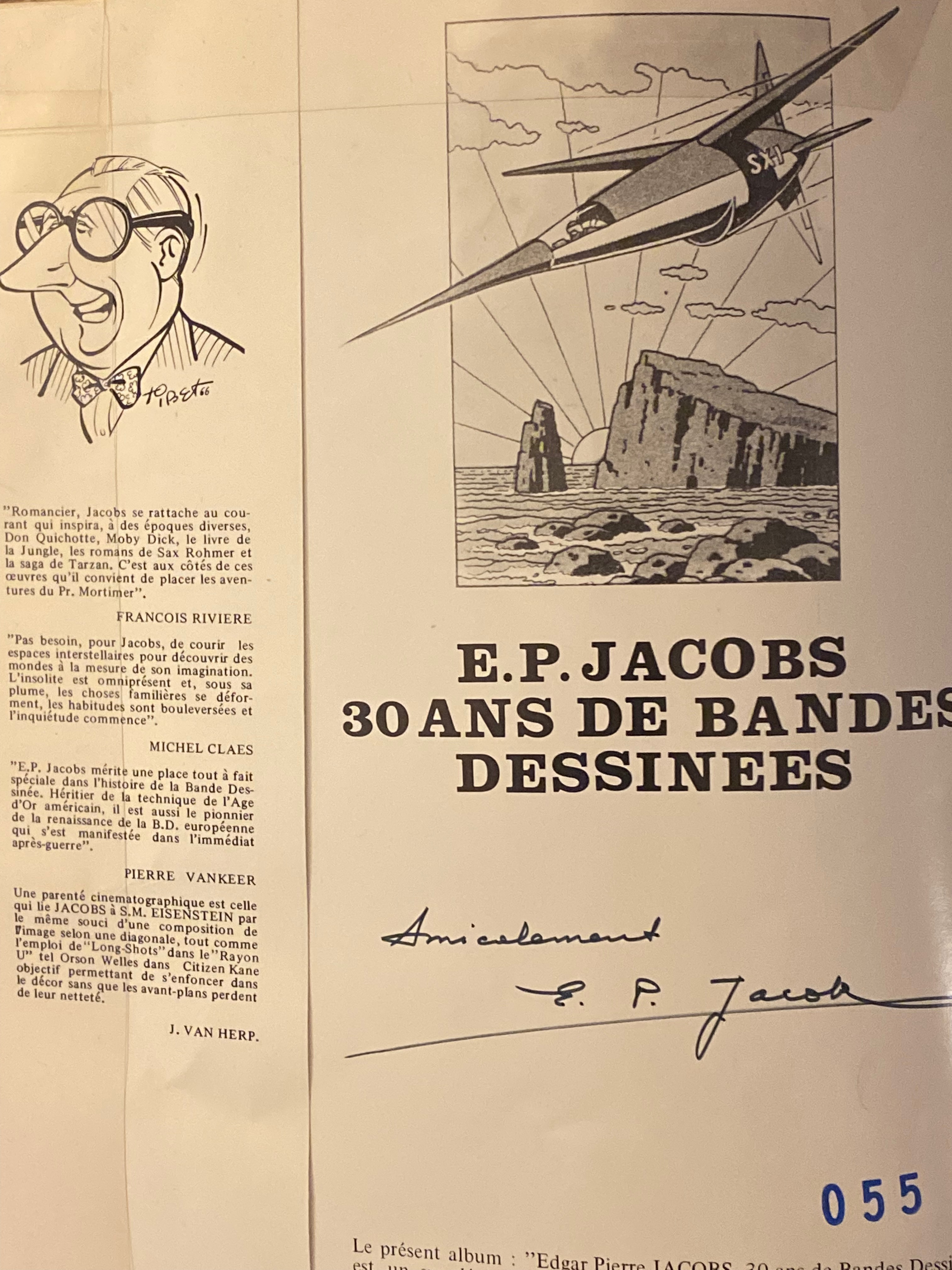 E. P. Jacobs - Dédicace