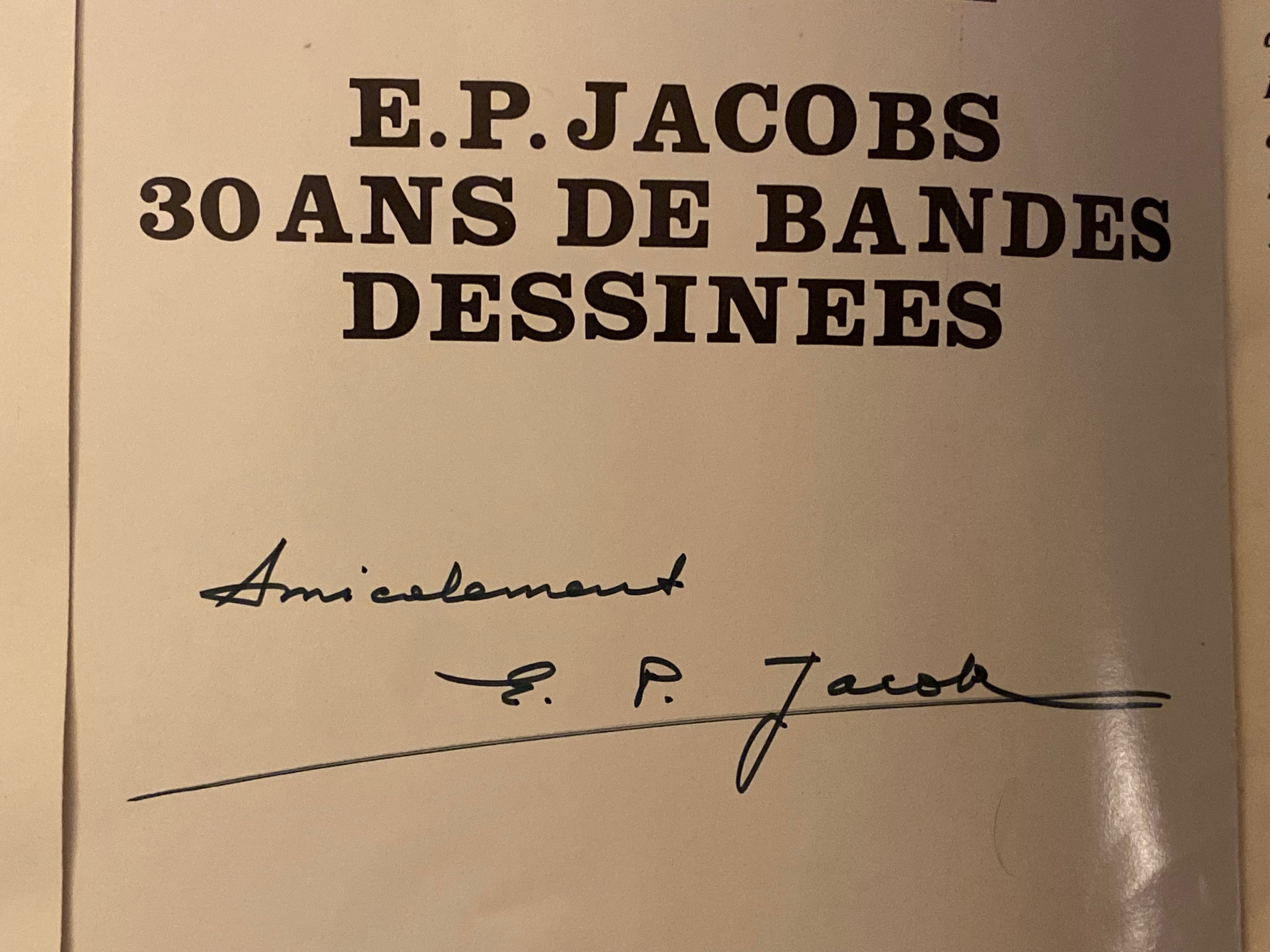 E. P. Jacobs - Dédicace