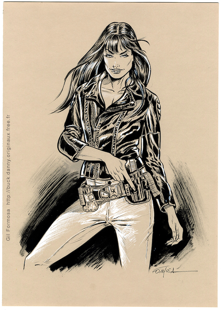 En vente - Gil Formosa, LADY X - de la Série BUCK DANNY - Illustration ...