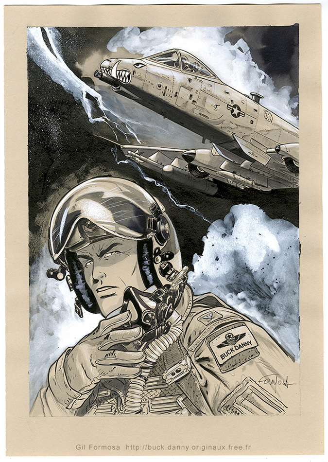 BUCK DANNY & A10 par Gil Formosa - Planche originale
