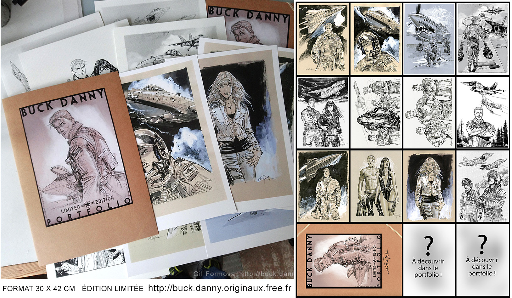 BUCK DANNY & A10 par Gil Formosa - Planche originale