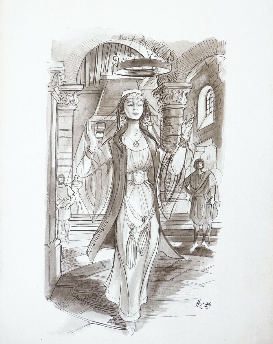 Mixi-Bérel, Rébecca - Illustration pour "Ivanhoé", éditions O.D.E.S ...