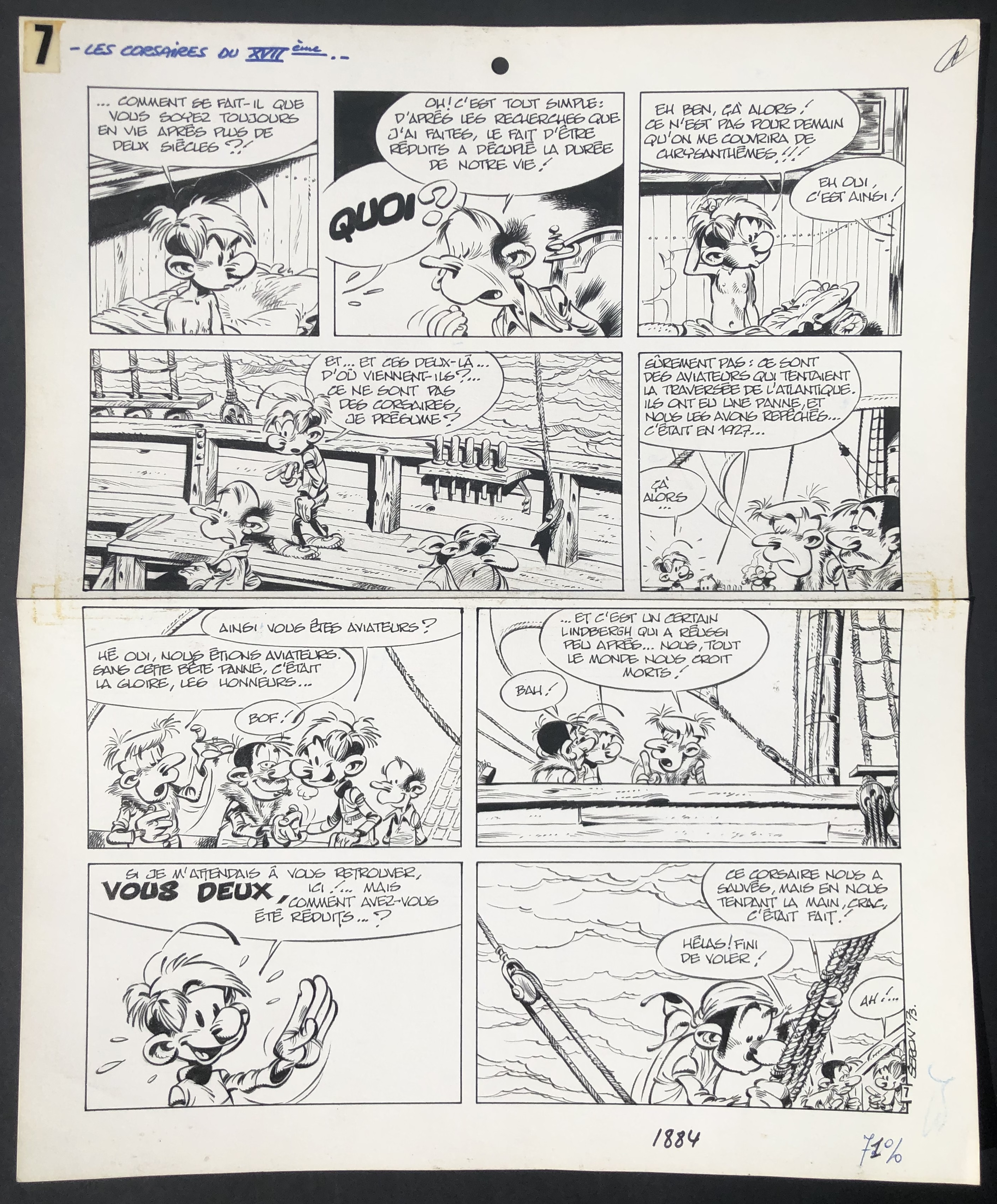 Pierre Seron, Hao, Les Petits Hommes - Planche originale n°7 de l ...