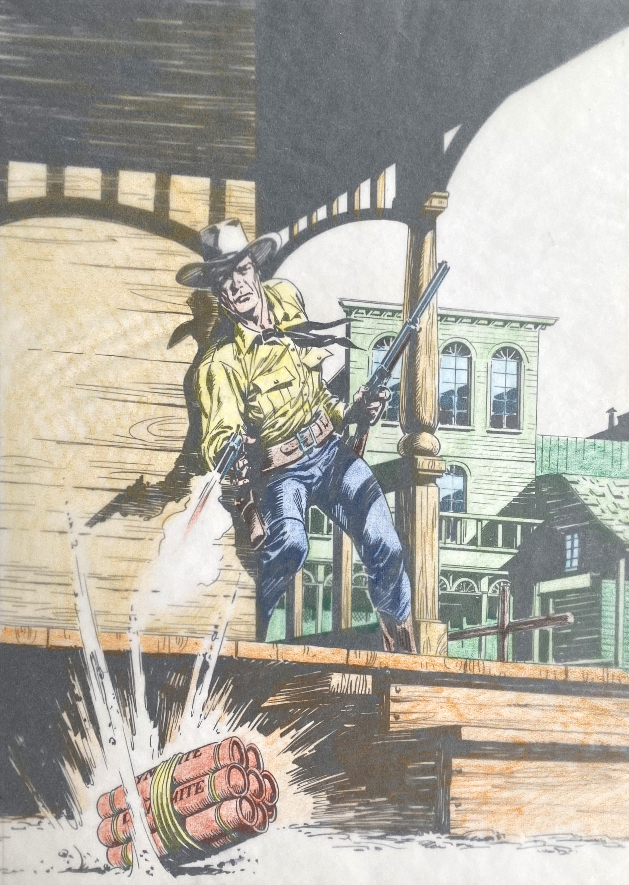 Spécial Rodeo n°69 par Jean-Yves Mitton - couverture originale avec Tex ...