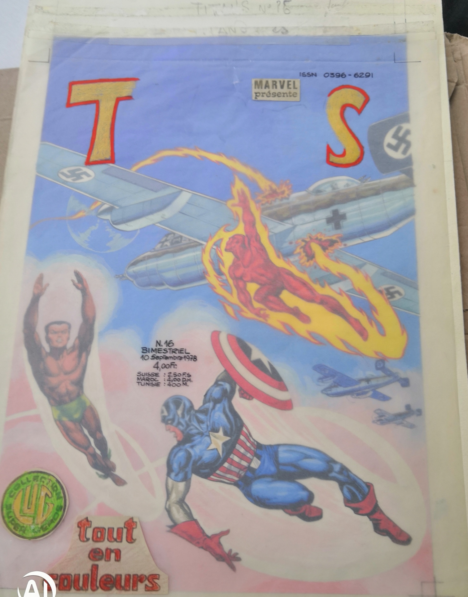 Jean Frisano, Couverture originale du Titans 25 - Couverture originale