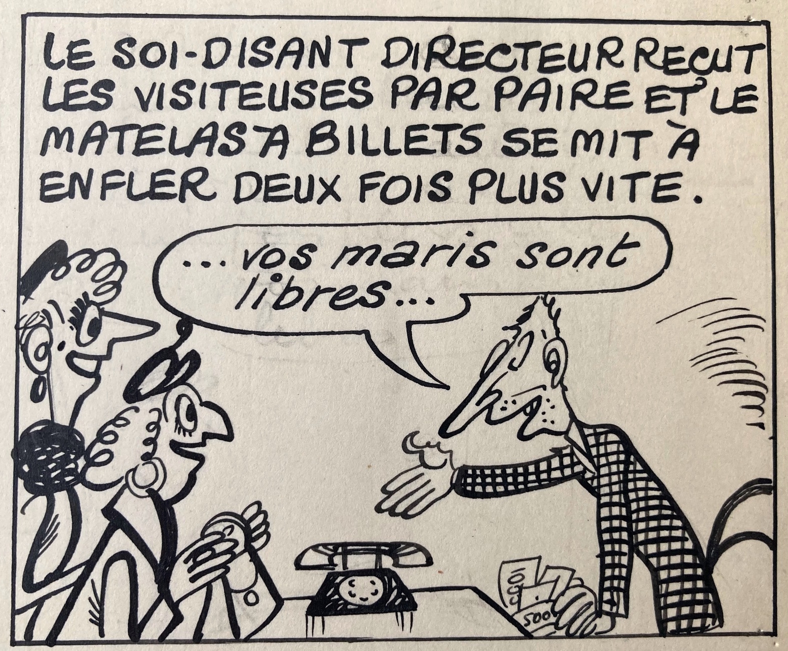 René Pellos, Les Pieds Nickelés s'évadent - Planche originale