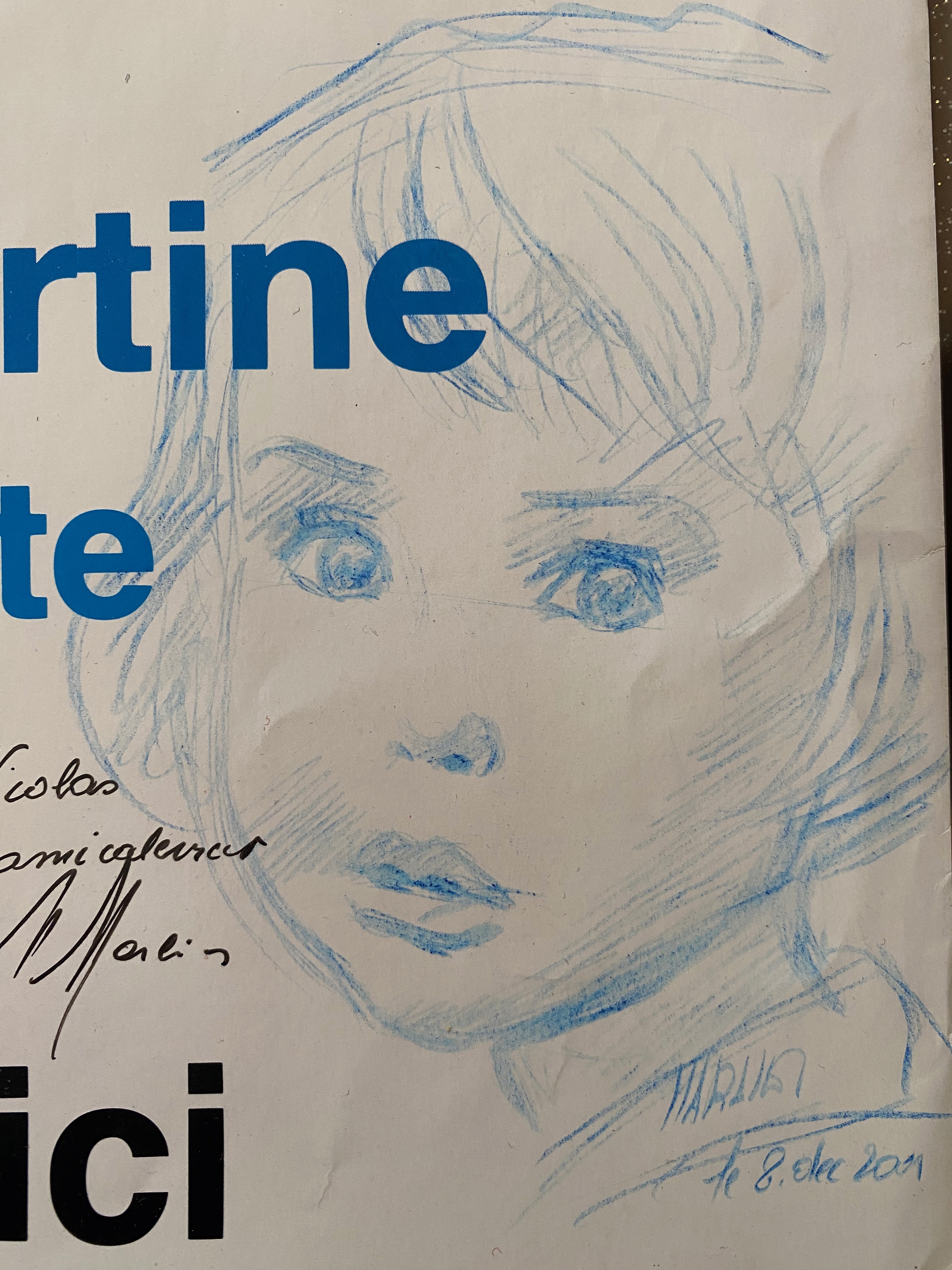 Marcel Marlier, illustration originale, Martine, affiche "Envelcarte ...