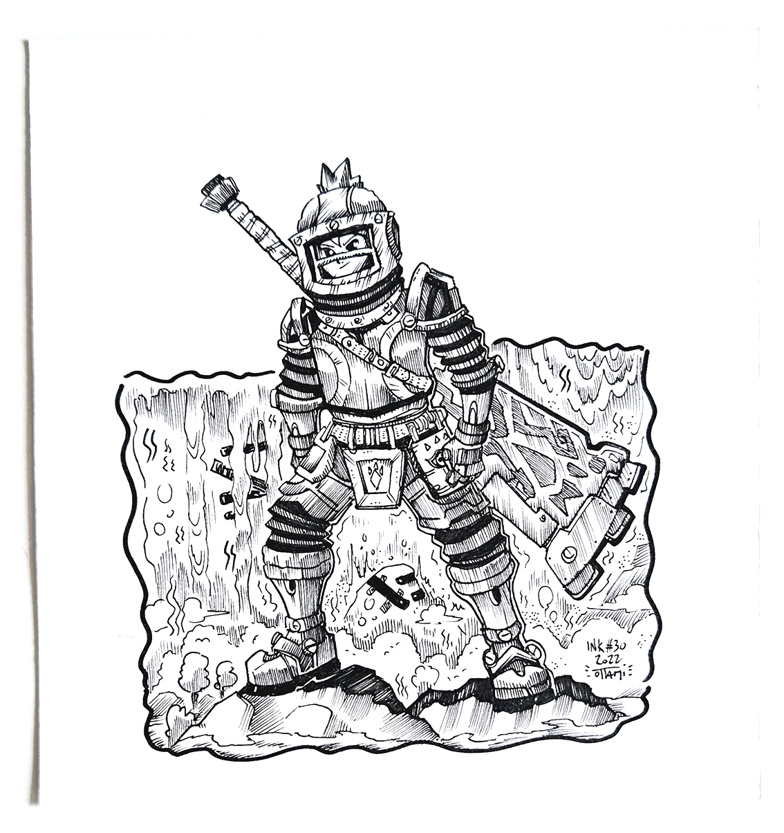 oTTami, Dessin original de l'Inktober 2022 : Link de Zelda Breath of the Wild - Illustration ...