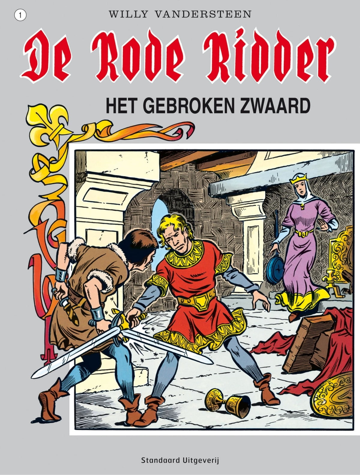 Willy Vandersteen, De Rode Ridder 1 Het gebroken zwaard - Planche originale