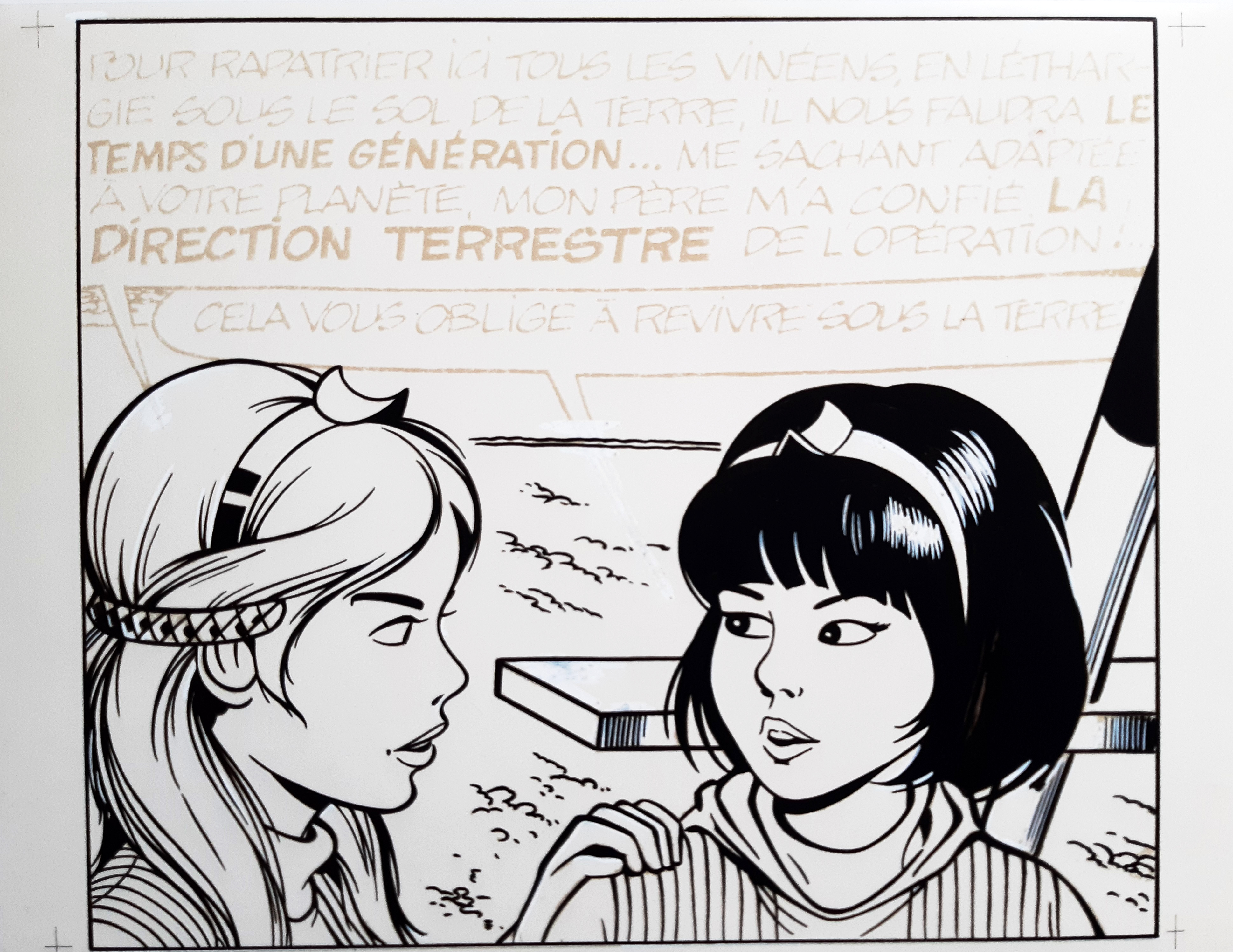 Roger Leloup, Case de Yoko Tsuno et Khany pour un livre publicitaire ...