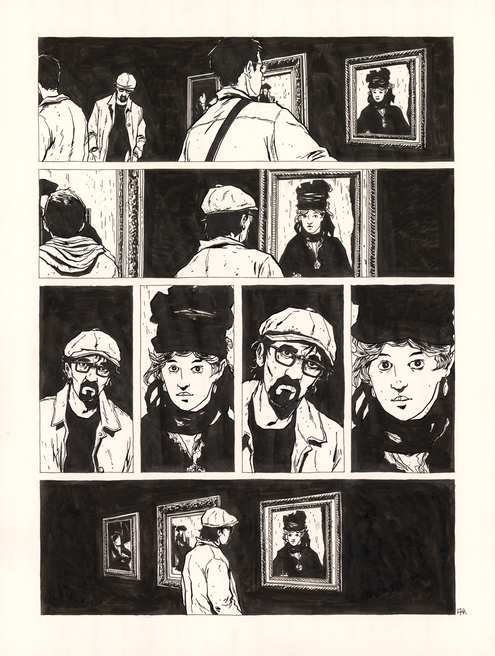 2022 - Christophe Chabouté - Musée - Planche 174 - Planche originale