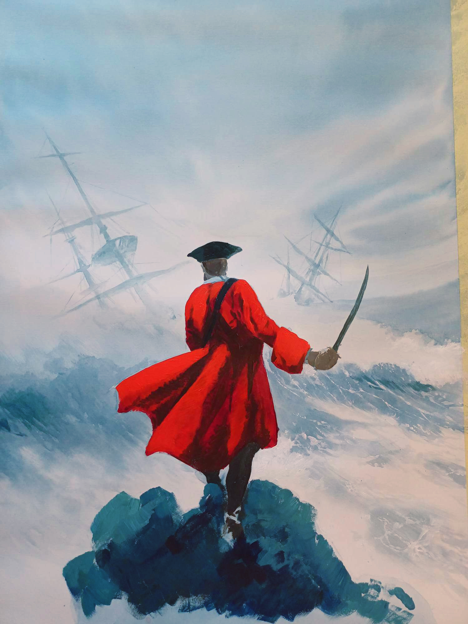 Stefano Carloni, Barbe Rouge et la mer des nuages - Couverture originale