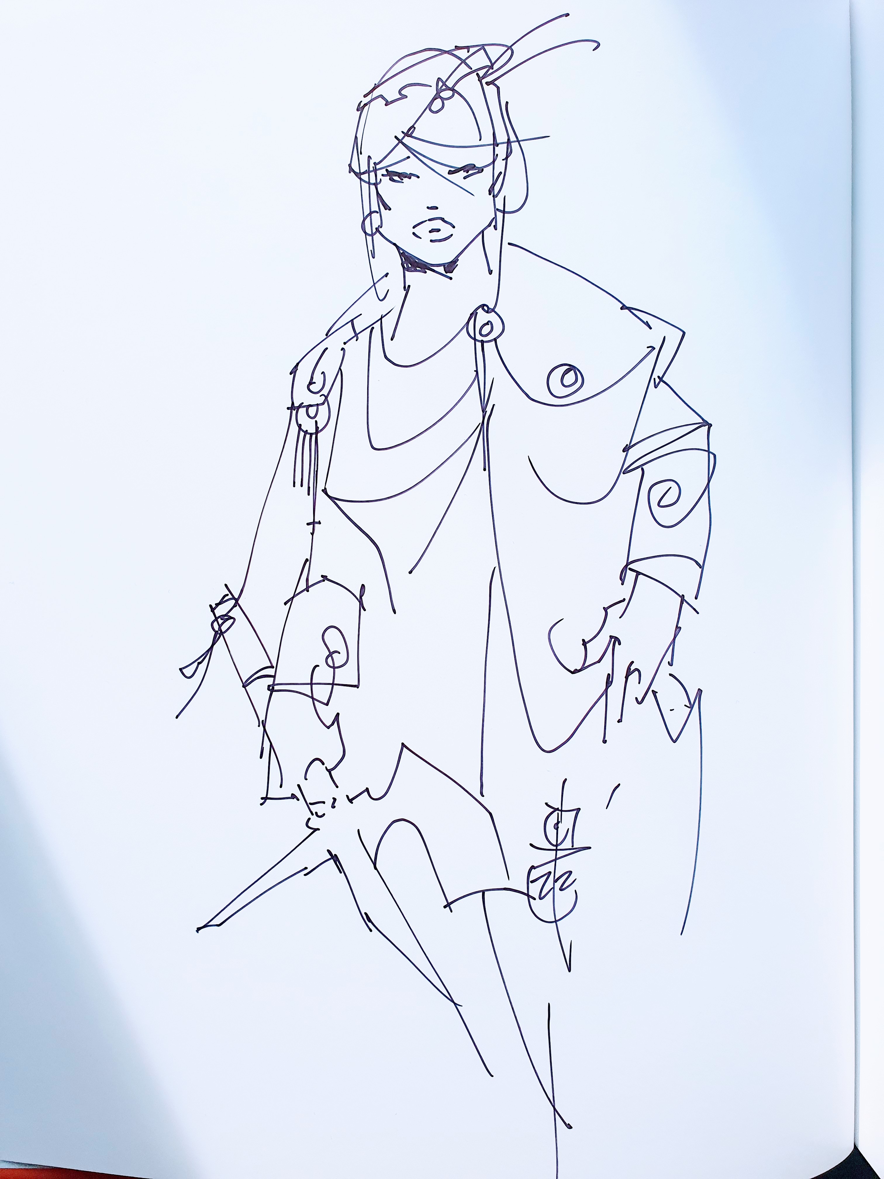 Alex Niño, Alex Nino Book Sketch - Dédicace