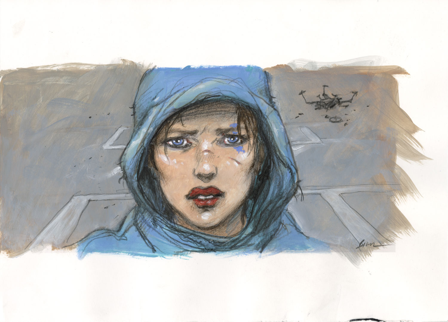 Gemma Dans Bug Par Enki Bilal Planche Originale