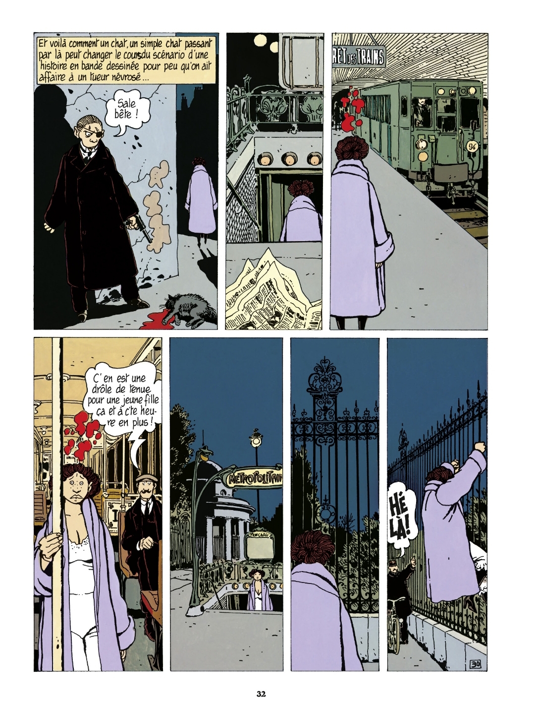 Jacques Tardi, Adèle Blanc-Sec Momies en Folie - Planche originale